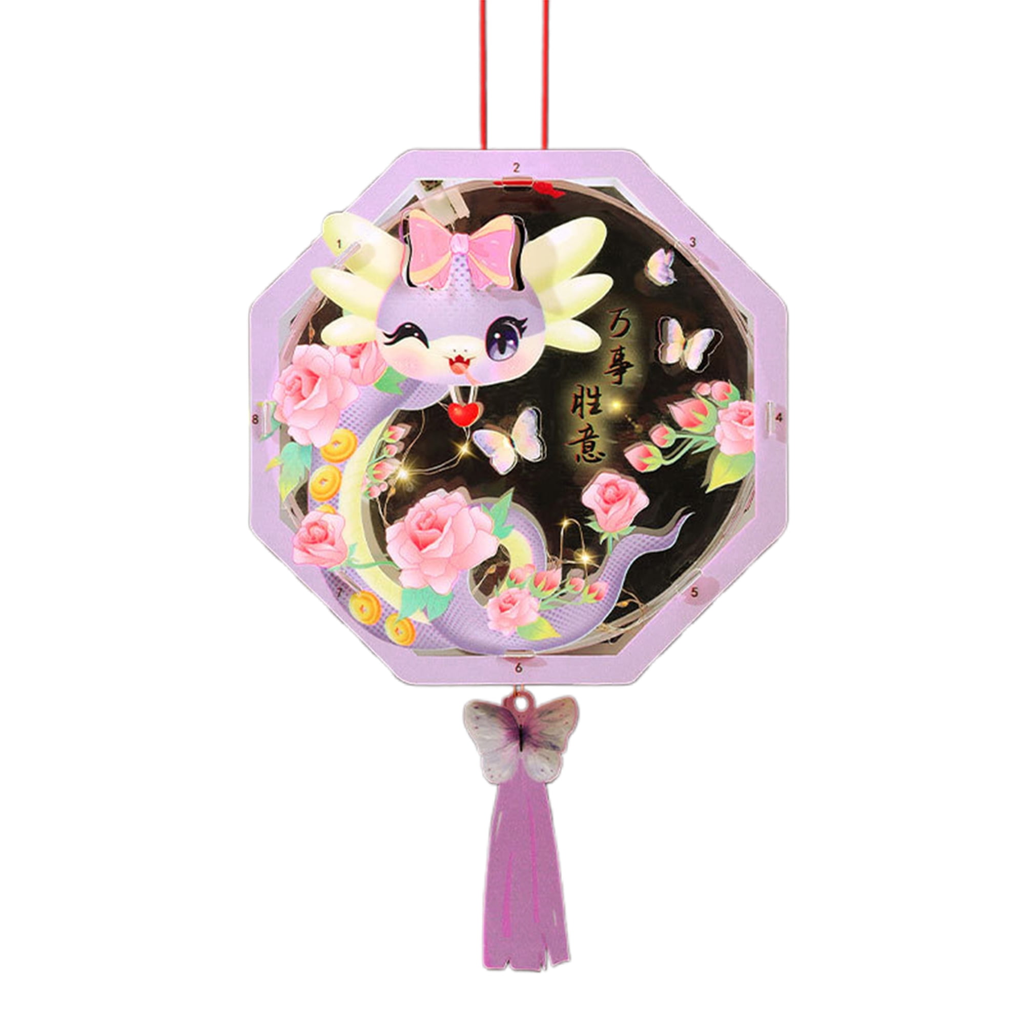 Michellecmm Chinese Light-Up Lantern PVC Snake Shape Firecrackers ...