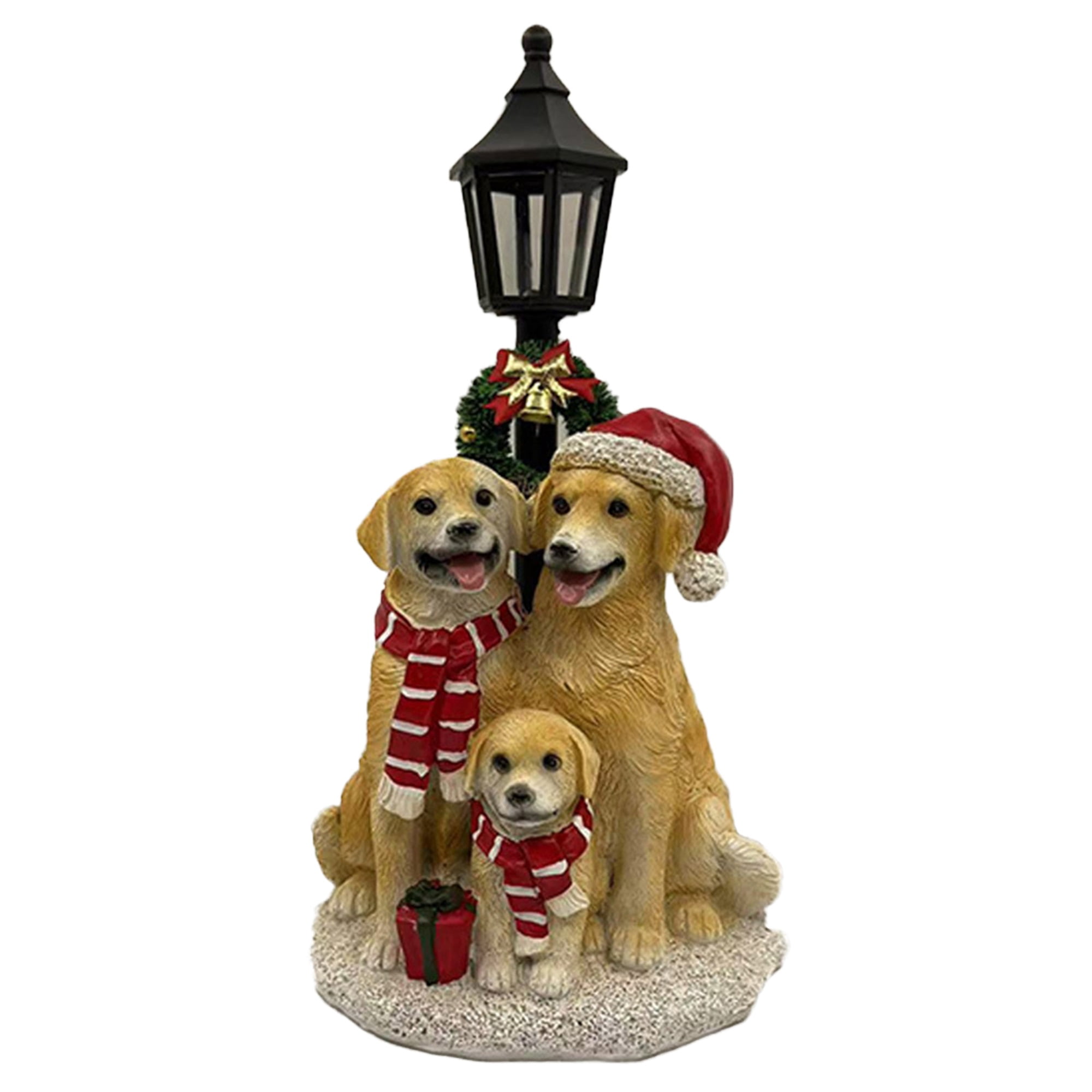 Michellecmm Christmas Light up Table Decoration Cute Dogs Under ...