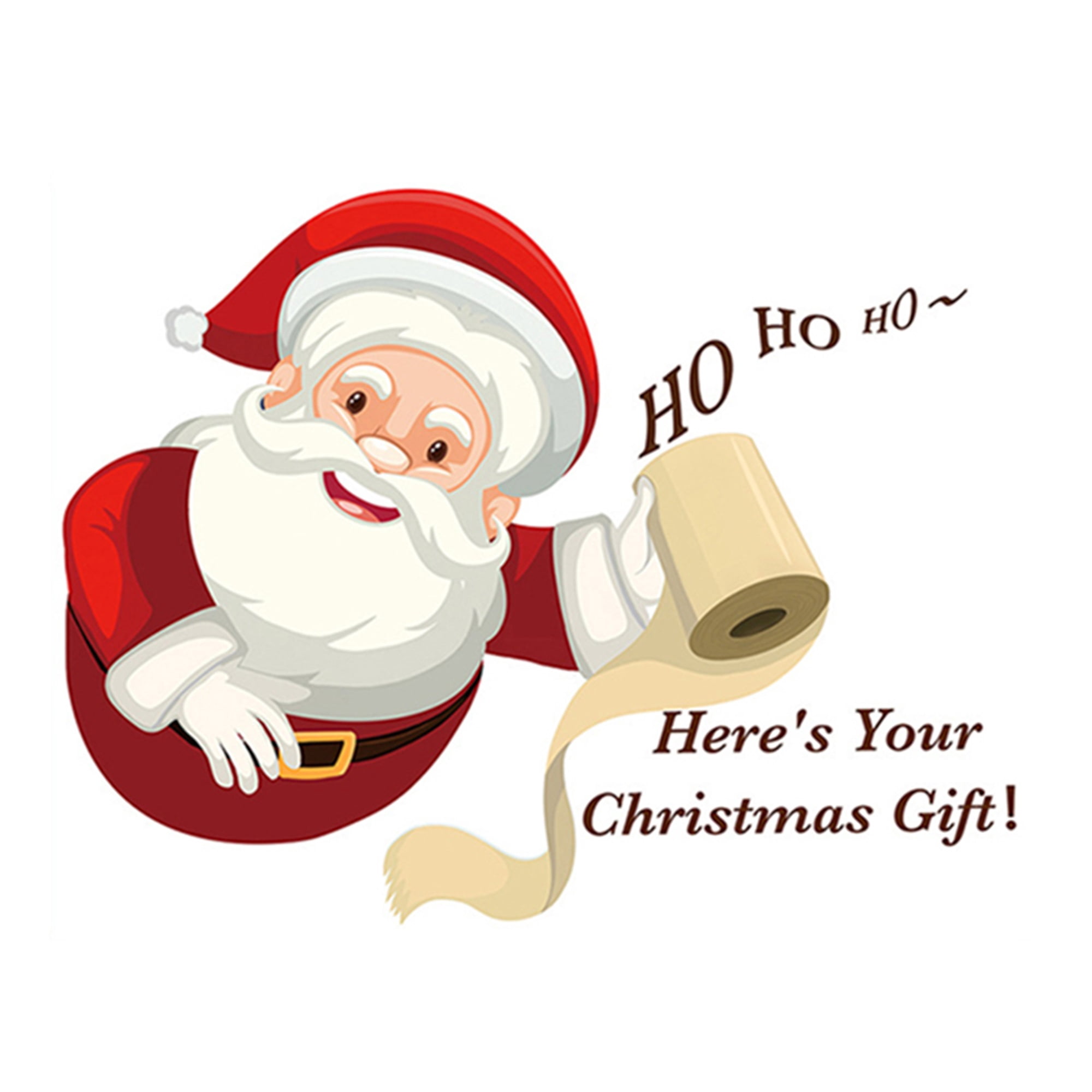 Michellecmm Christmas Toilet Stickers Funny Santa Toilet Lid Decals ...