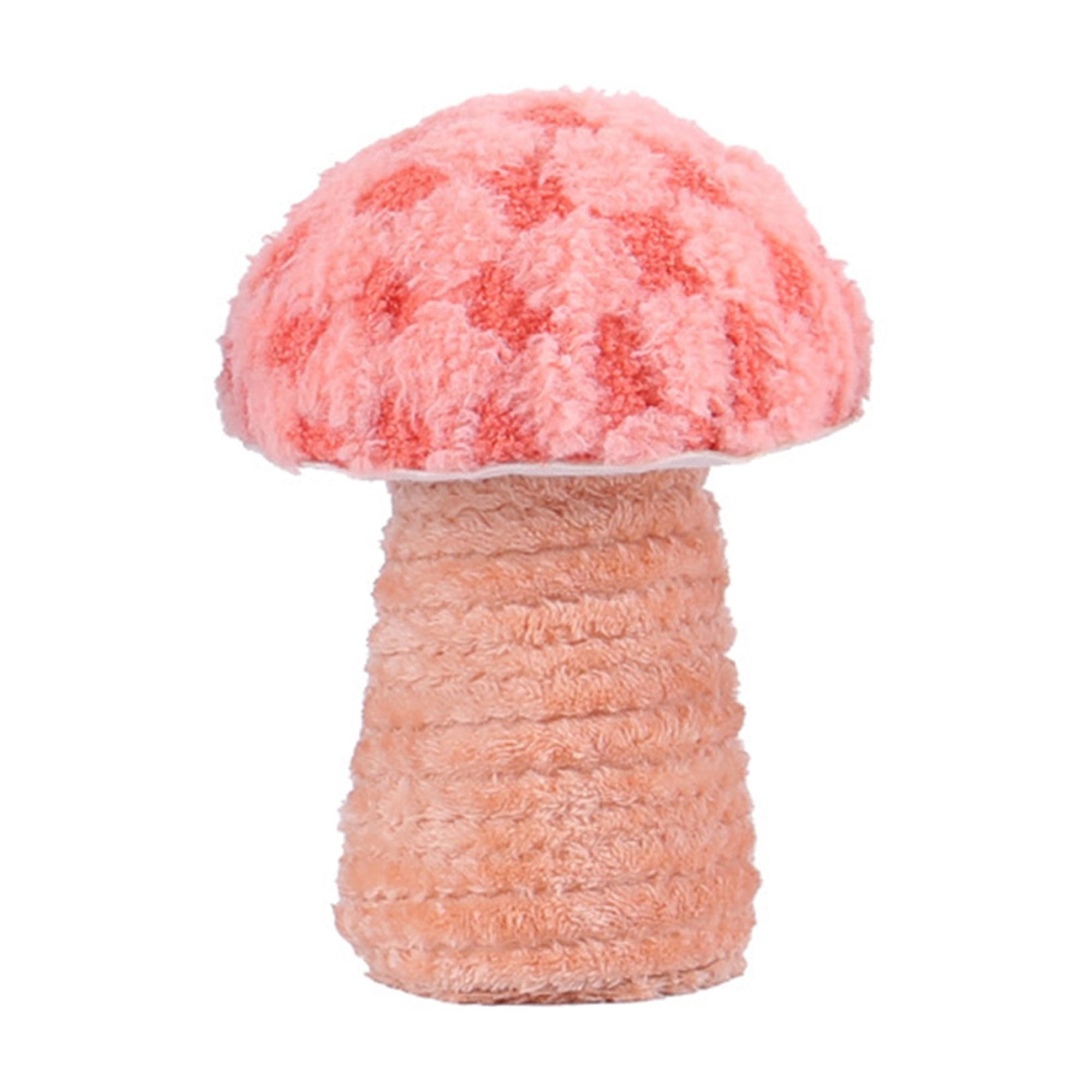 Michellecmm Cute Mushroom Statue Fuzzy Kawaii Plush Mushroom Toy ...