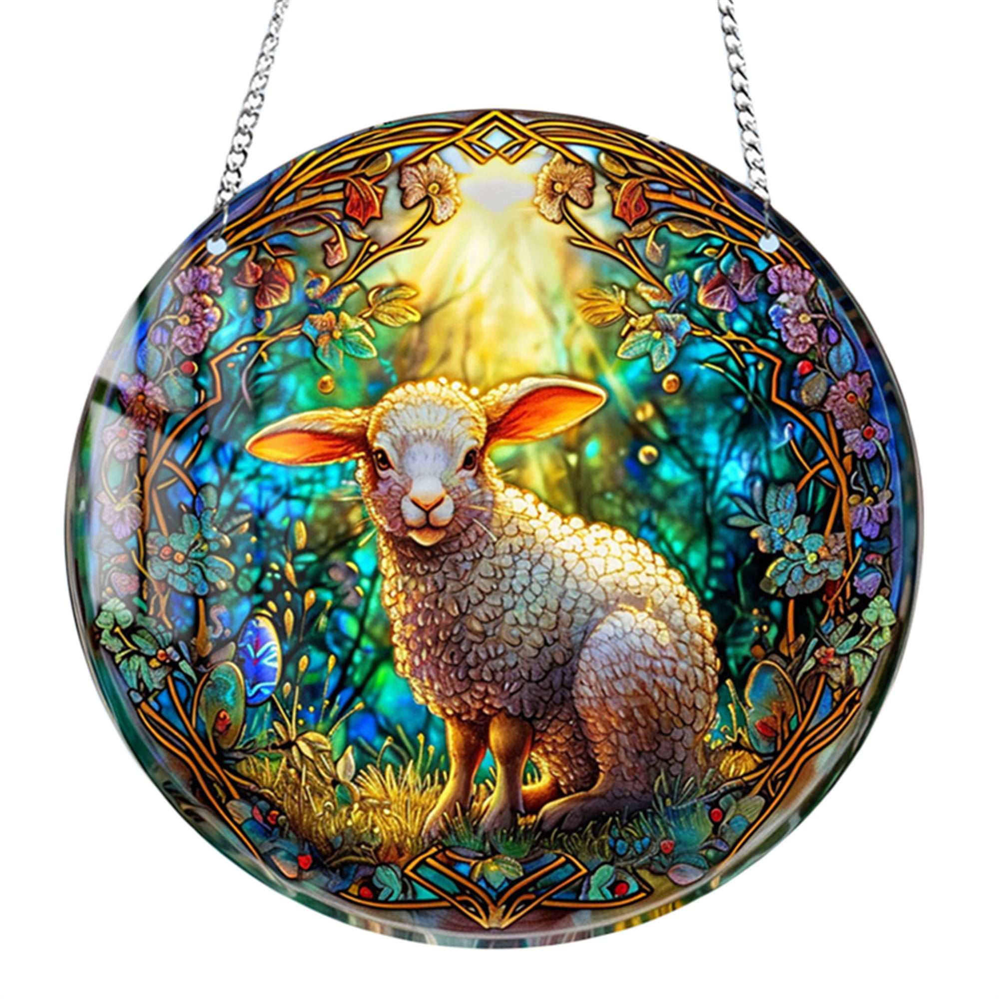 Michellecmm Easter Suncatchers Cute Bunny Window Hangings Indoor ...