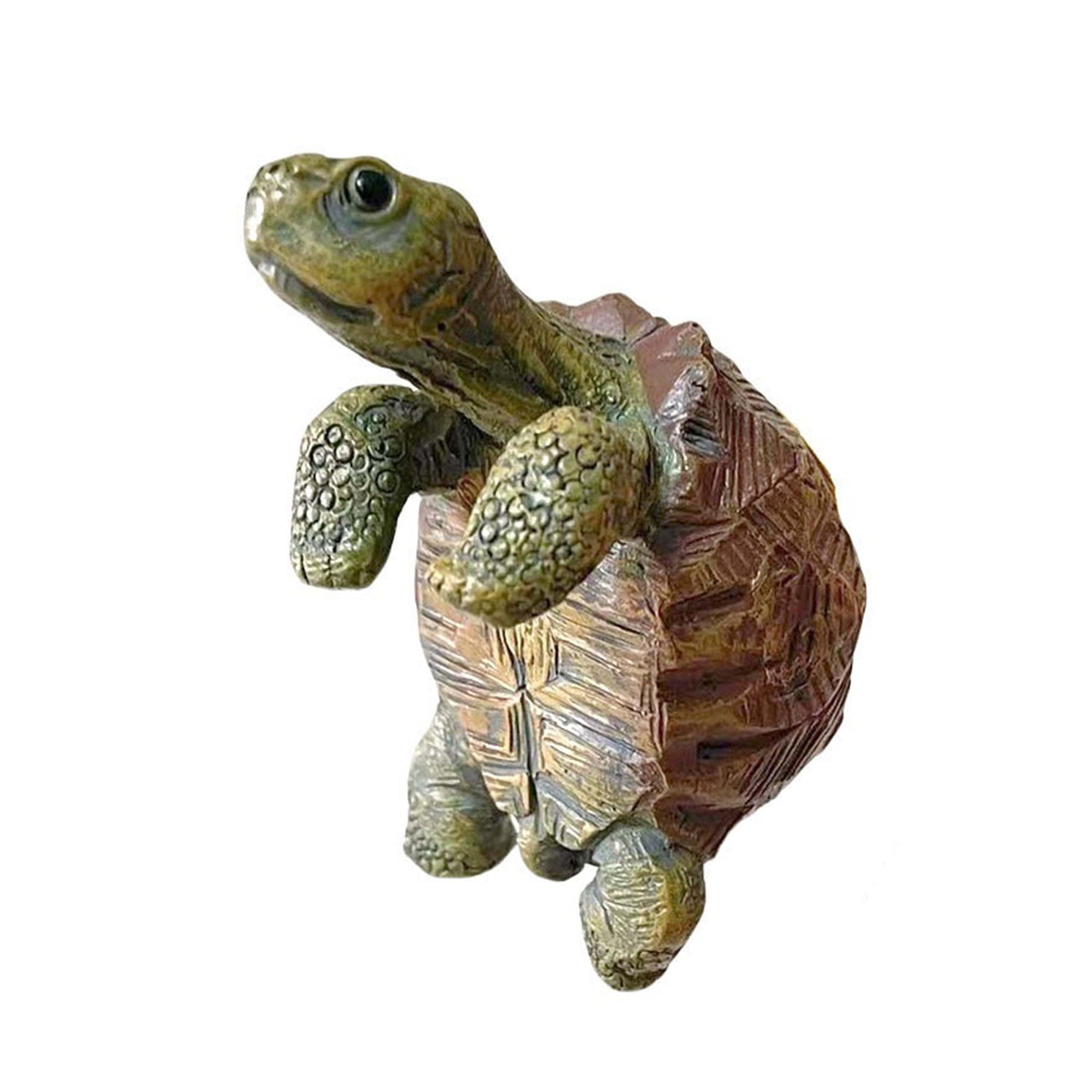 Michellecmm Flower Pot Hugger Ornaments Realistic Turtle Statue ...