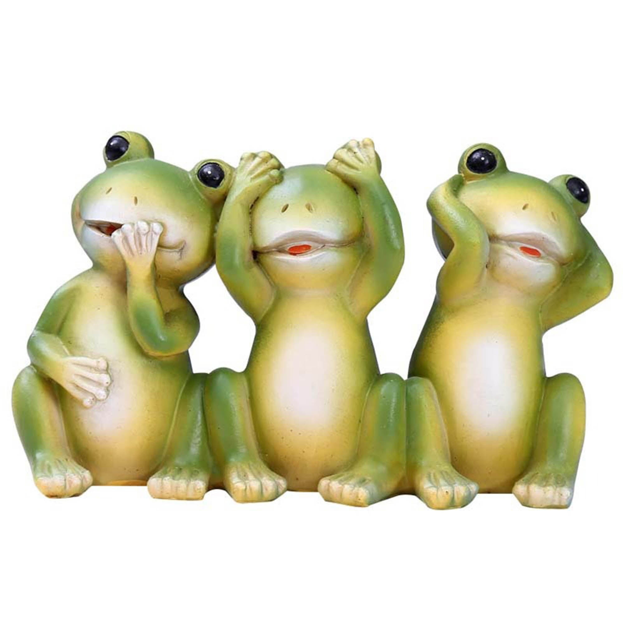 Michellecmm Frog Statue See Hear Speak No Evil Frog Figurine Home ...
