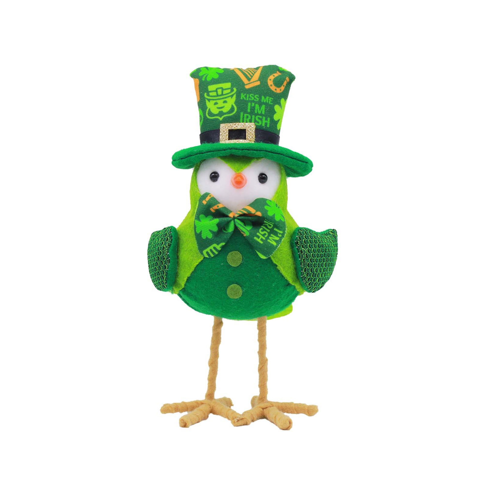 Michellecmm Irish Holiday Doll, Cute Bird Ornament Desktop Toy Home ...