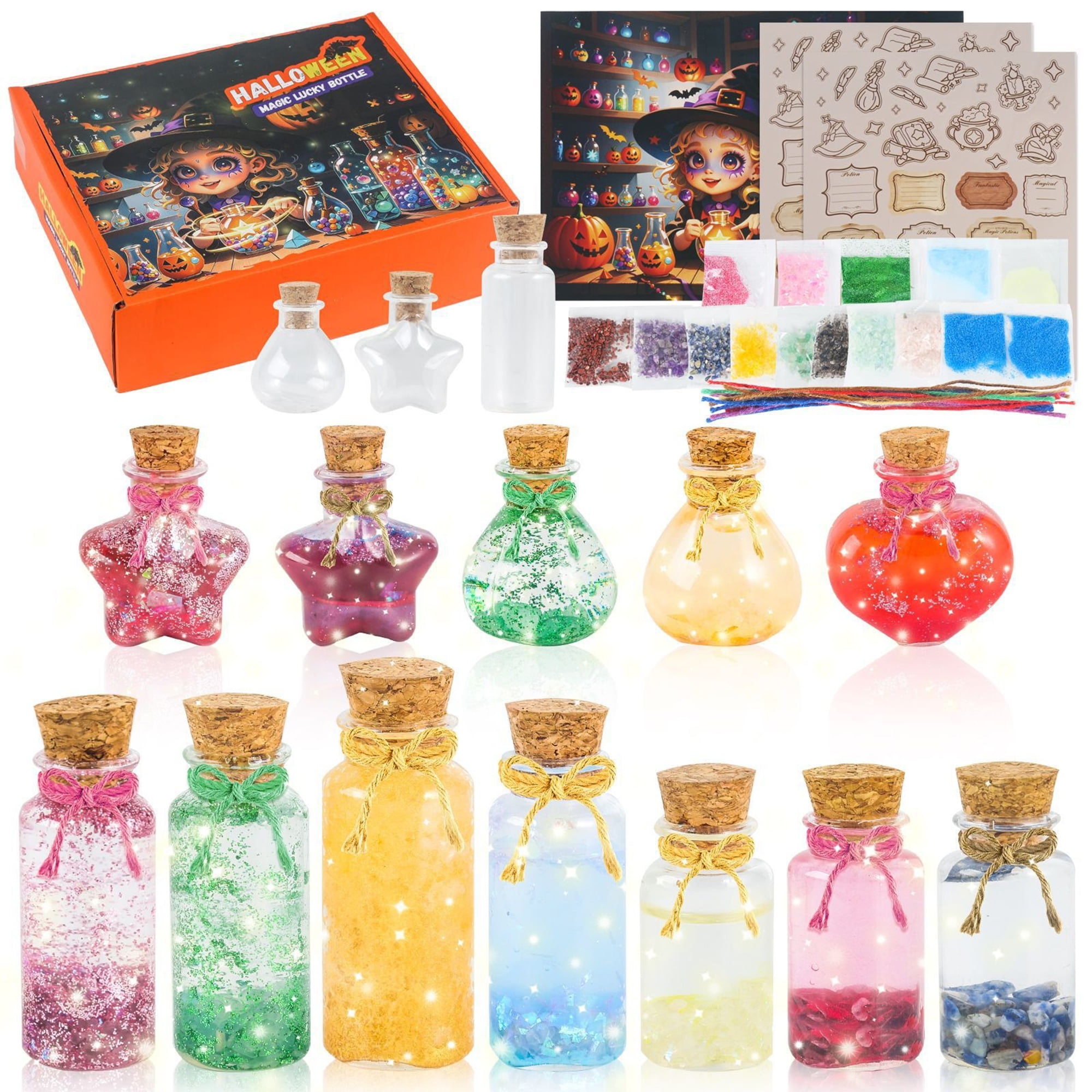 Michellecmm Kids Fairy Mix Potions Kit Wishing Stone Potion Bottles ...