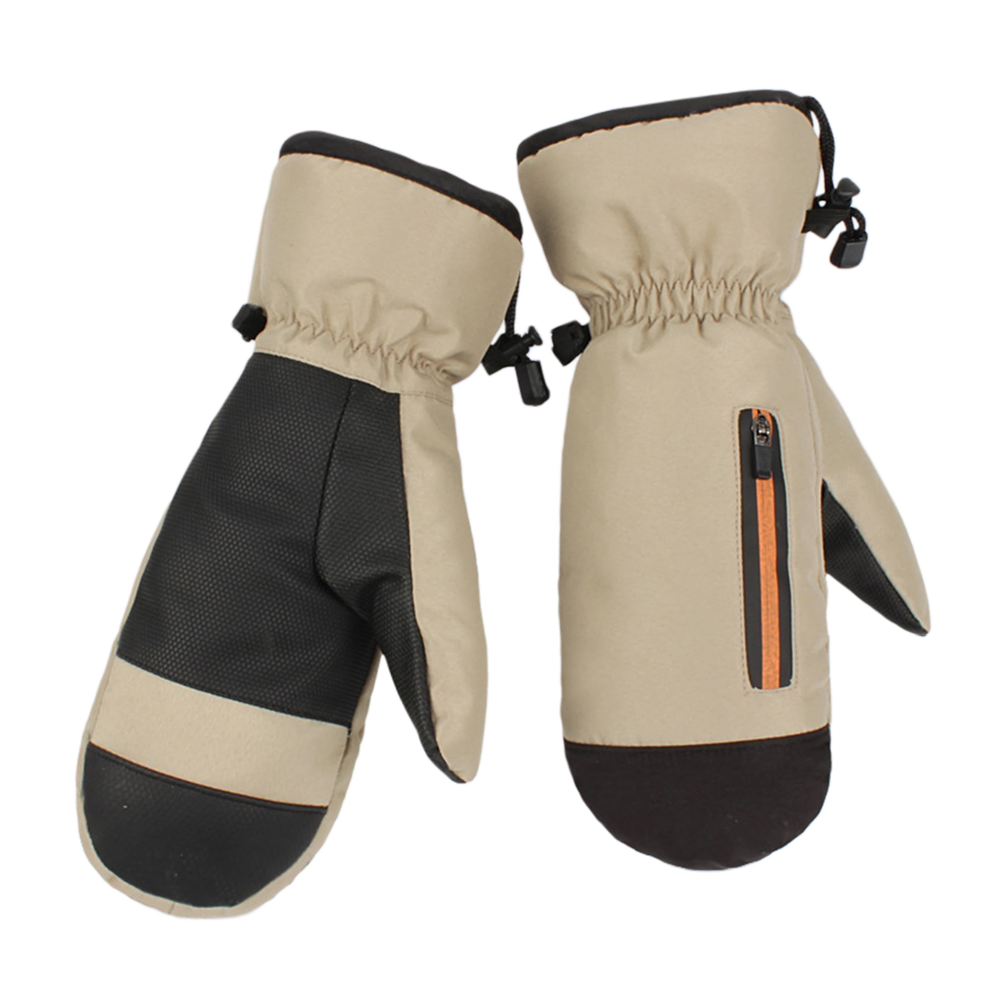 Michellecmm Mens Ski Mittens Waterproof Windproof Snowproof Fleece ...