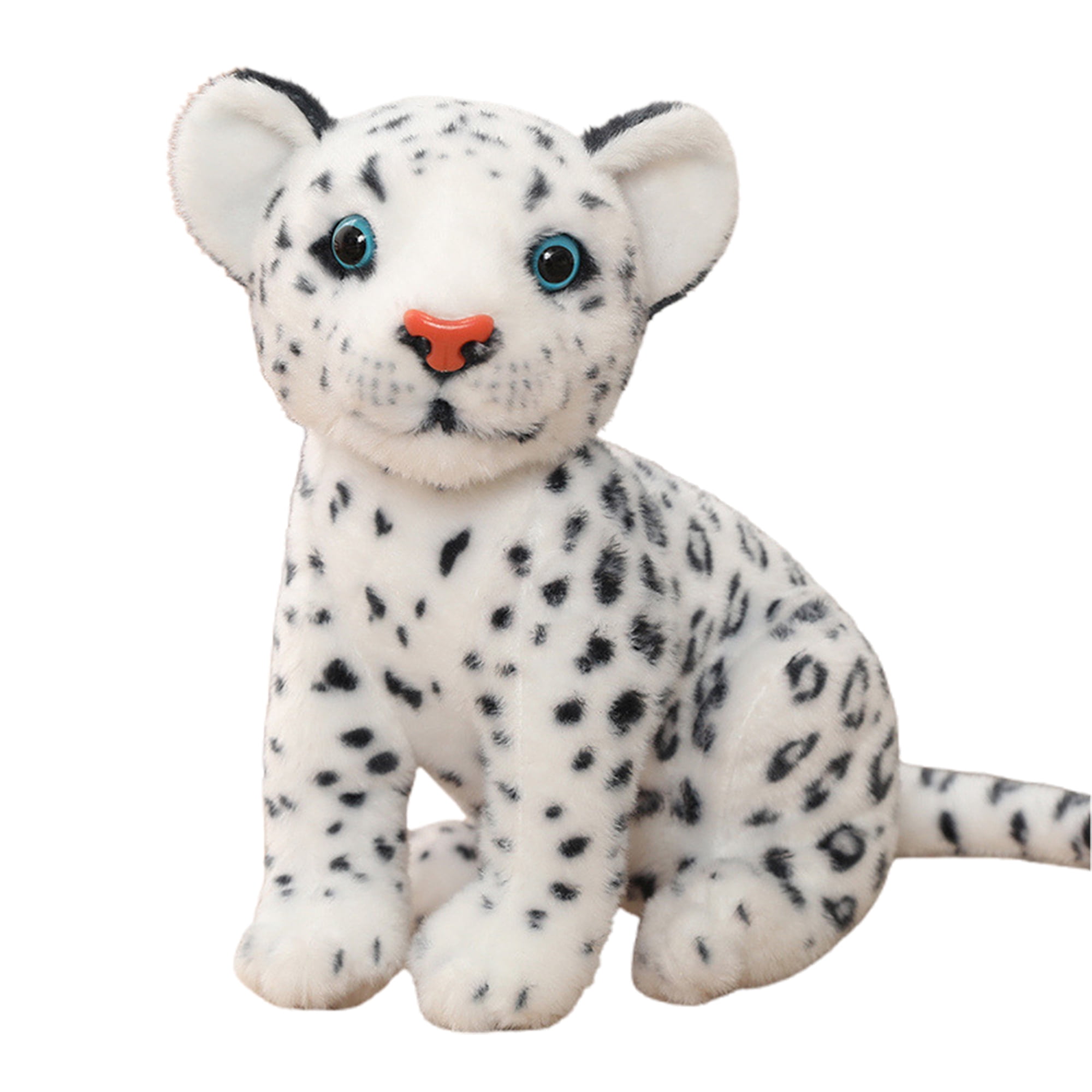 Michellecmm Snow Leopard Plush Toy Adorable Soft Stuffed Animal ...