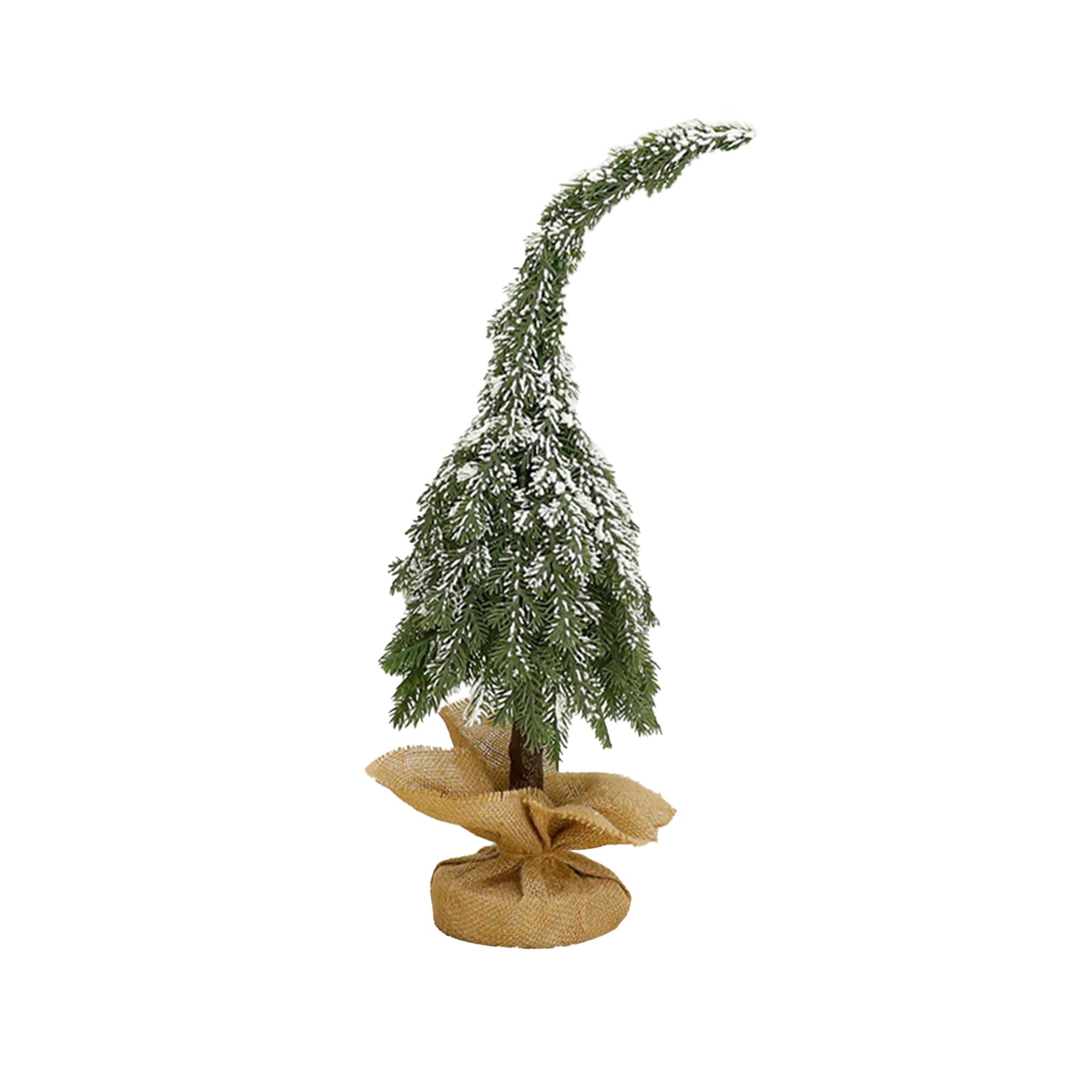 Michellecmm Tabletop Christmas Tree Crooked Neck Artificial Tree Desk ...