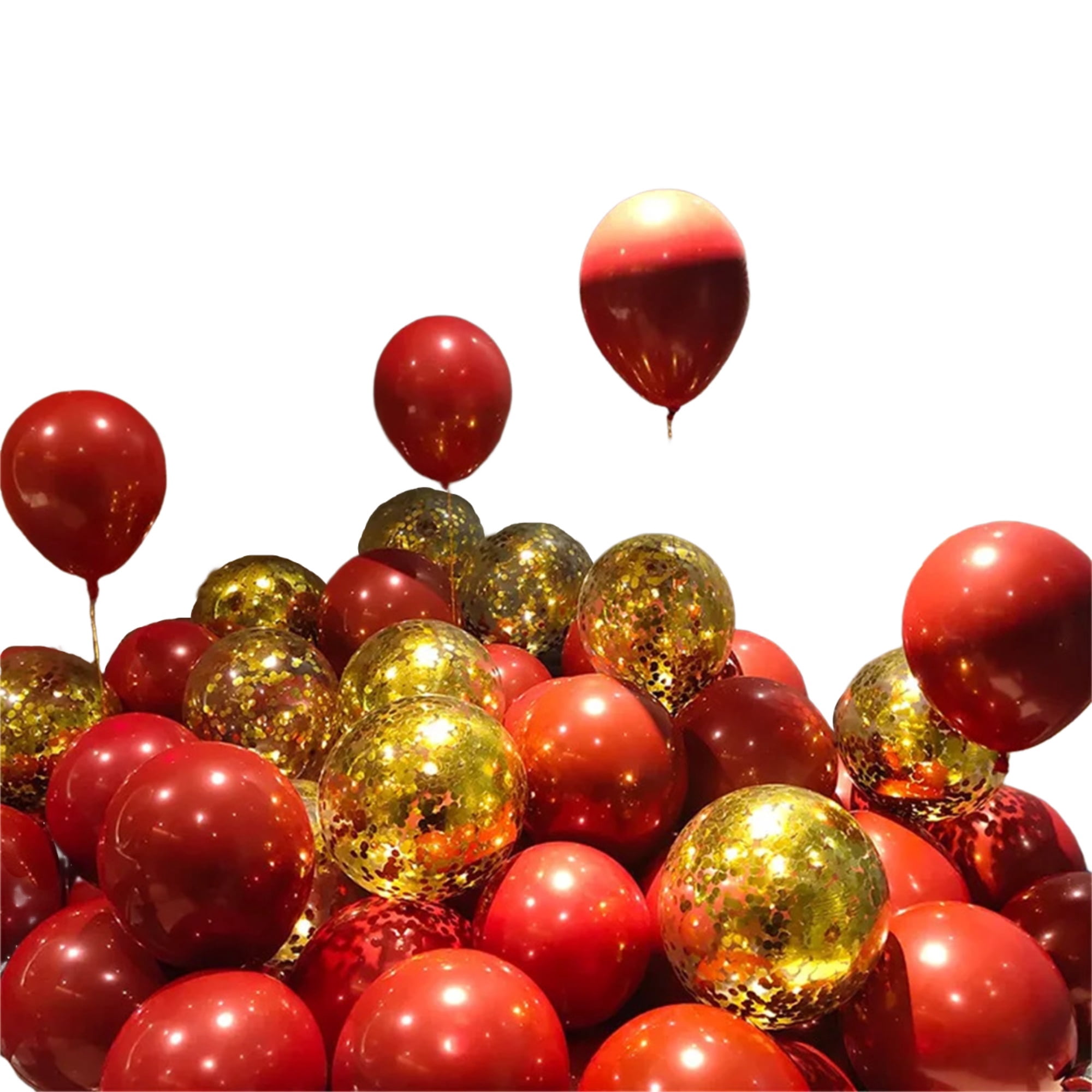 Michellecmm Valentines Day Balloons Sequin Balloons Double Red Balloons ...