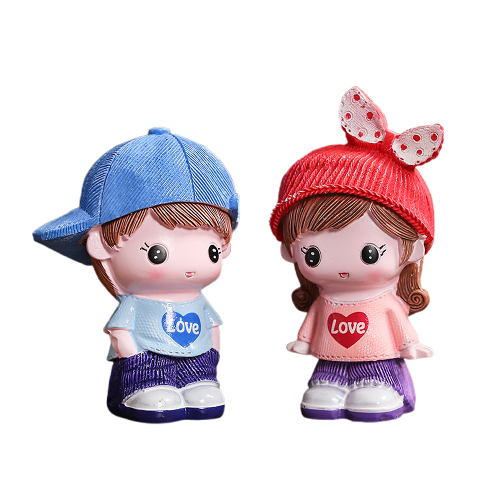 Michellecmm Valentines Day Table Decorations Cute Cartoon Couple ...