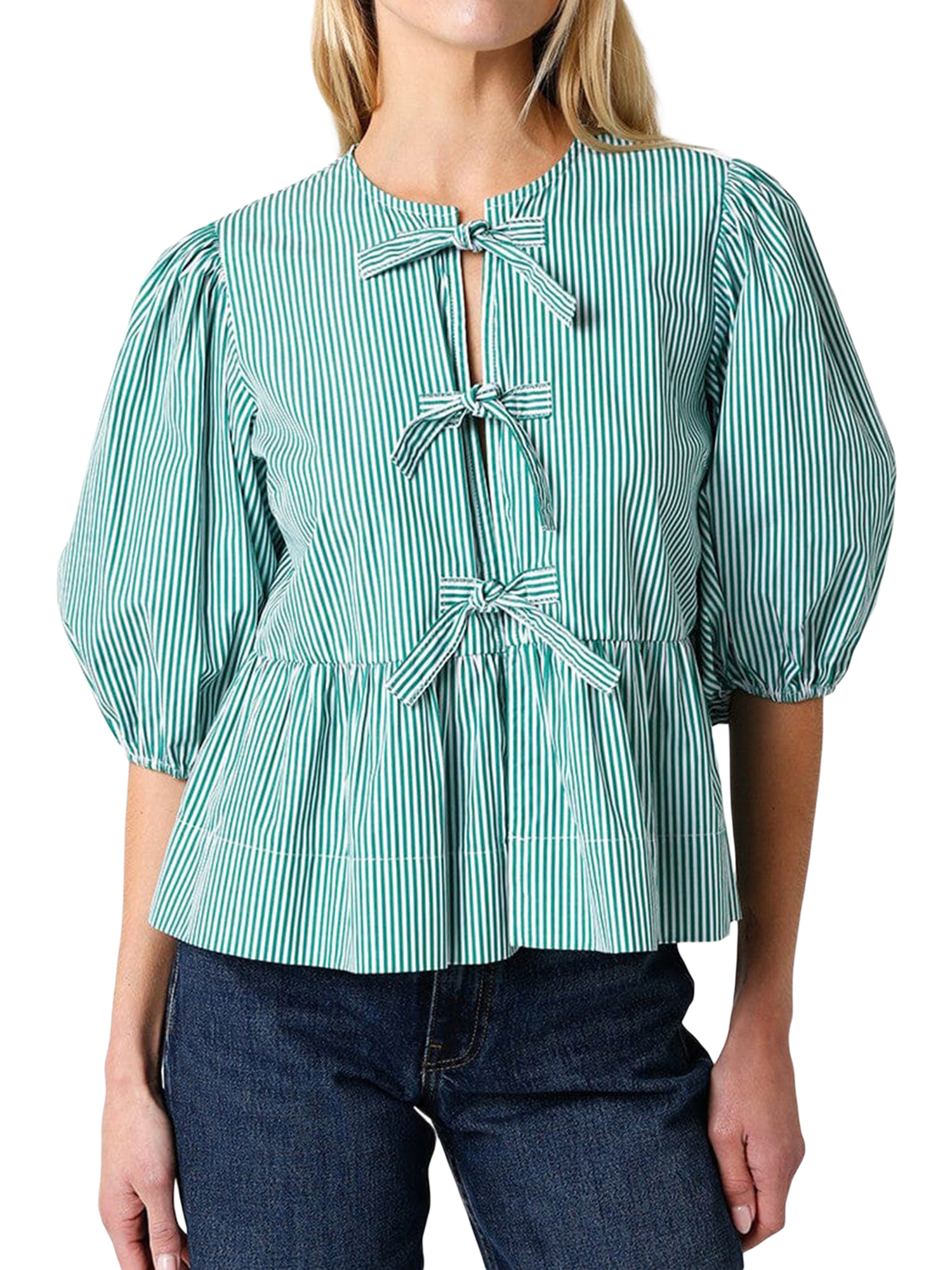 PrettyGuide Women Ruffle Victorian Blouse 50's Retro Silky Bow Tie ...