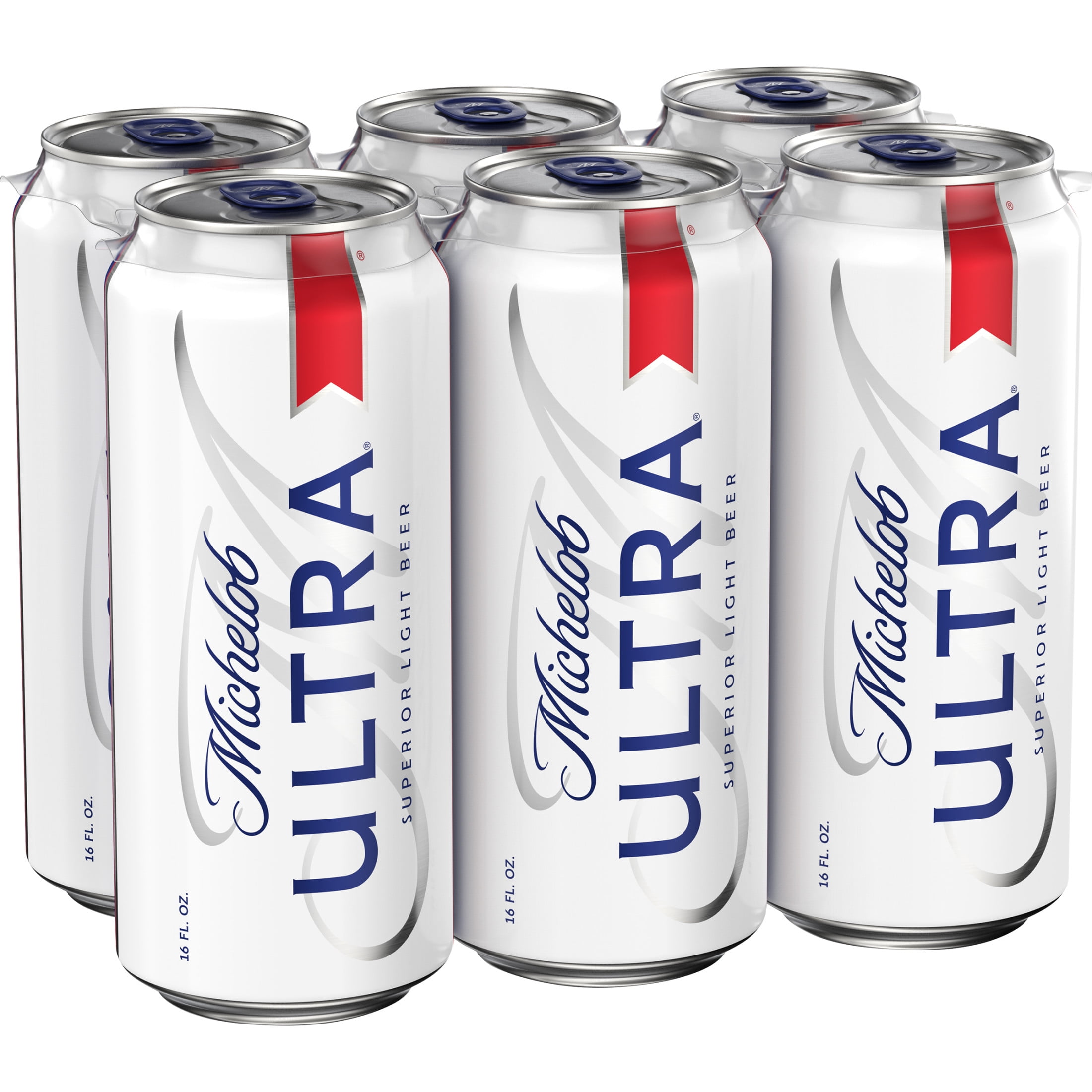 Michelob Ultra American Lager Beer 6 Pack 16 fl oz Aluminum Cans 4.2% ...