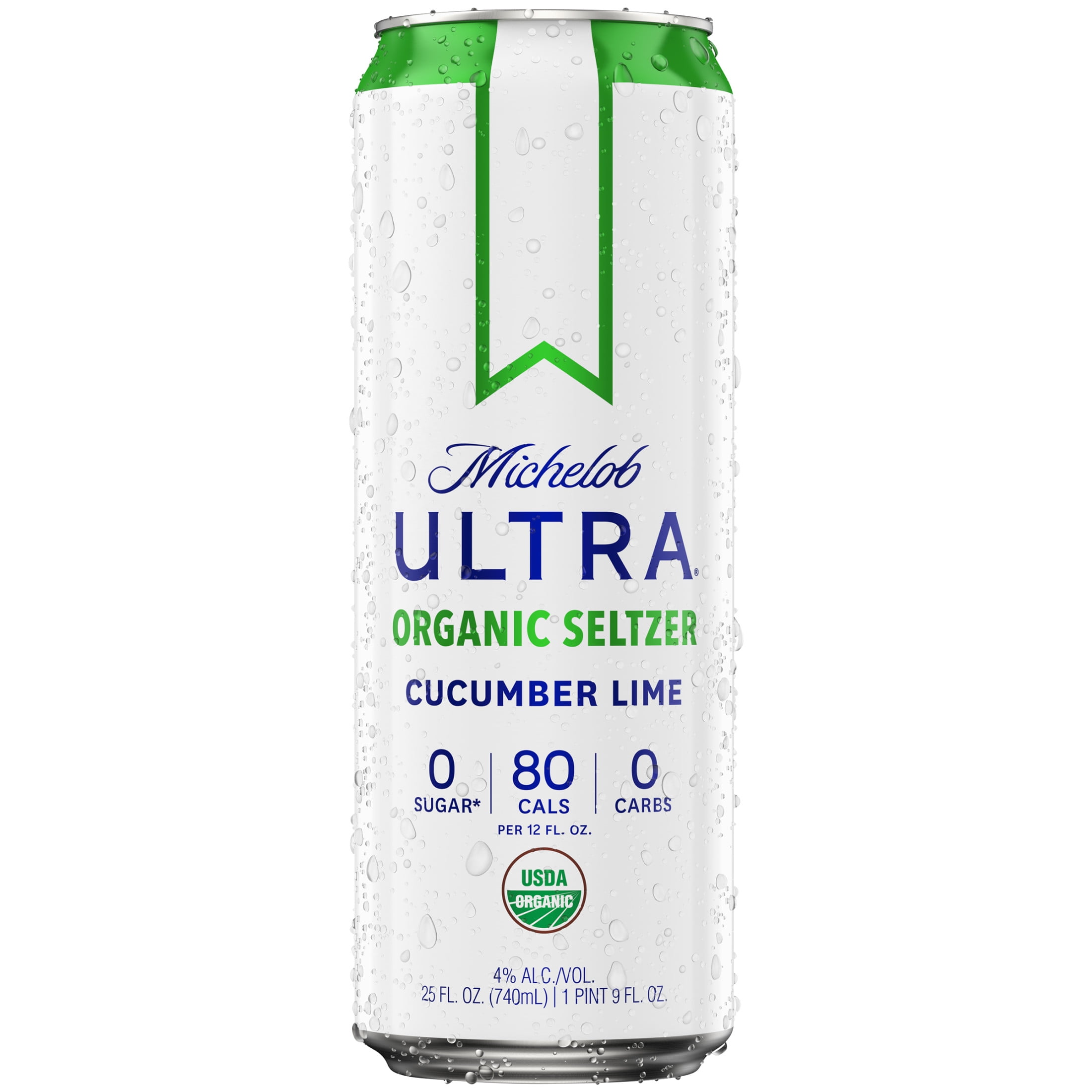 Michelob ULTRA Cucumber Lime Organic Hard Seltzer, 25 fl. oz. 1 ...