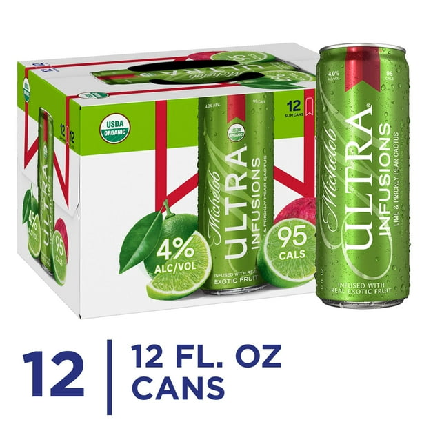 Michelob ULTRA Infusions Lime & Prickly Pear Cactus Beer 12 Pack, 12 fl ...