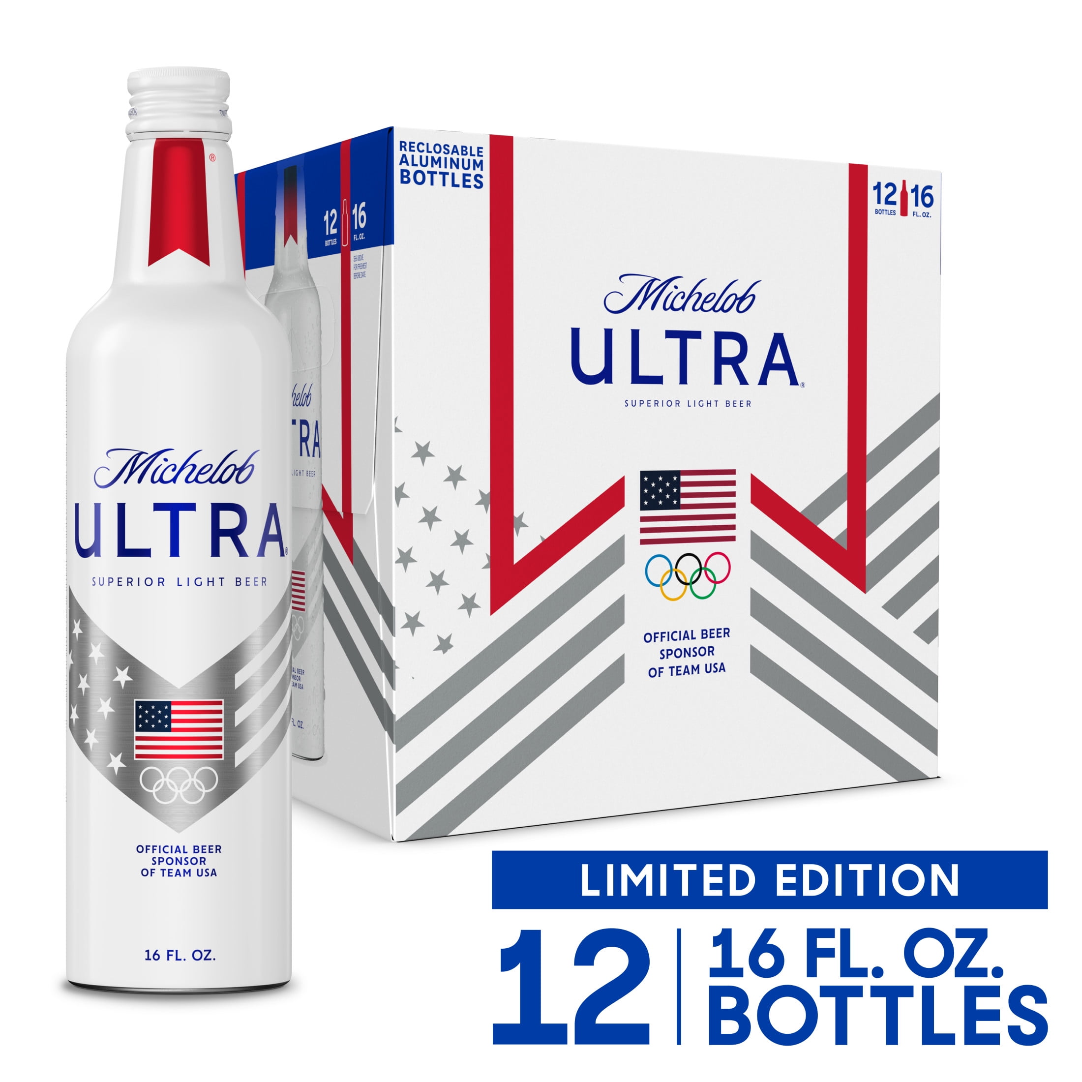 Michelob Ultra Superior Light Beer Domestic Lager 12 Pack 16 Fl Oz