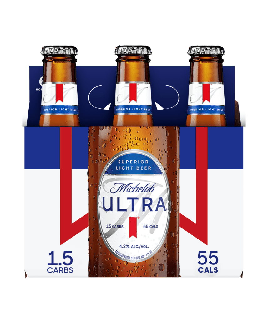 Michelob Ultra Beer 6 Pack, 7 fl oz, Glass Bottle 4.2% ABV - Walmart.com