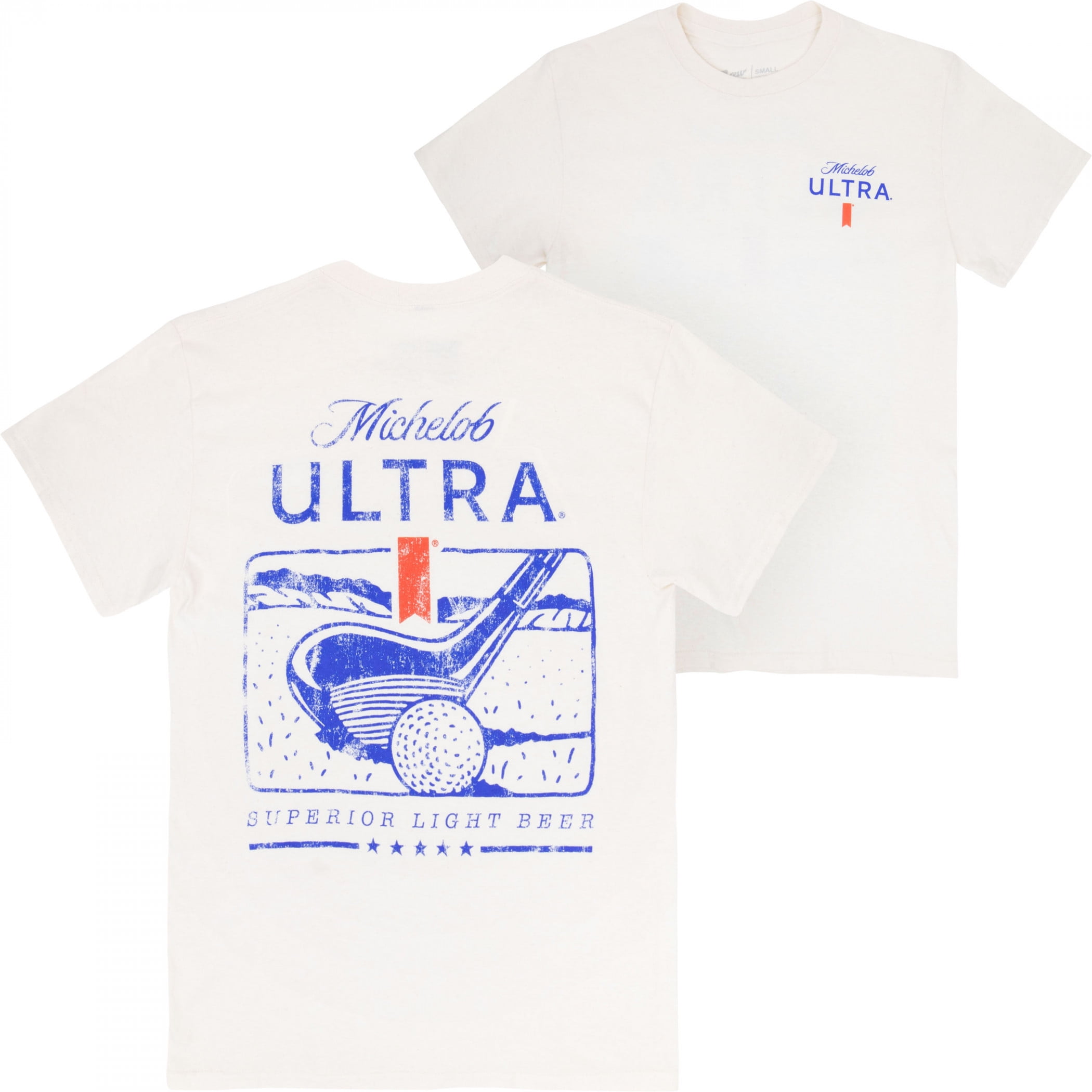 Michelob Ultra Golf Driver Beige Colorway Front and Back Print T-Shirt ...