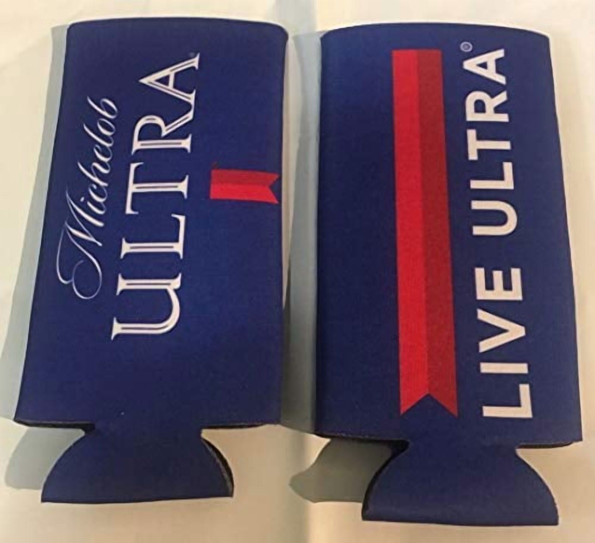 Michelob Ultra Live Ultra 16oz Aluminum Slim Bottle Coolie Cooler Can ...