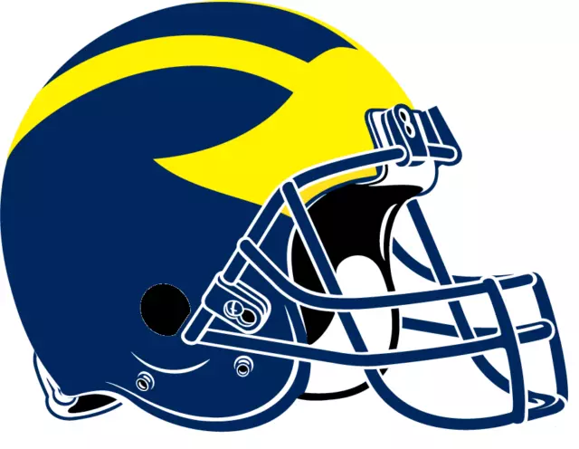 Michigan Football Helmet Fan Art Sticker Baseball Sticker, Football ...