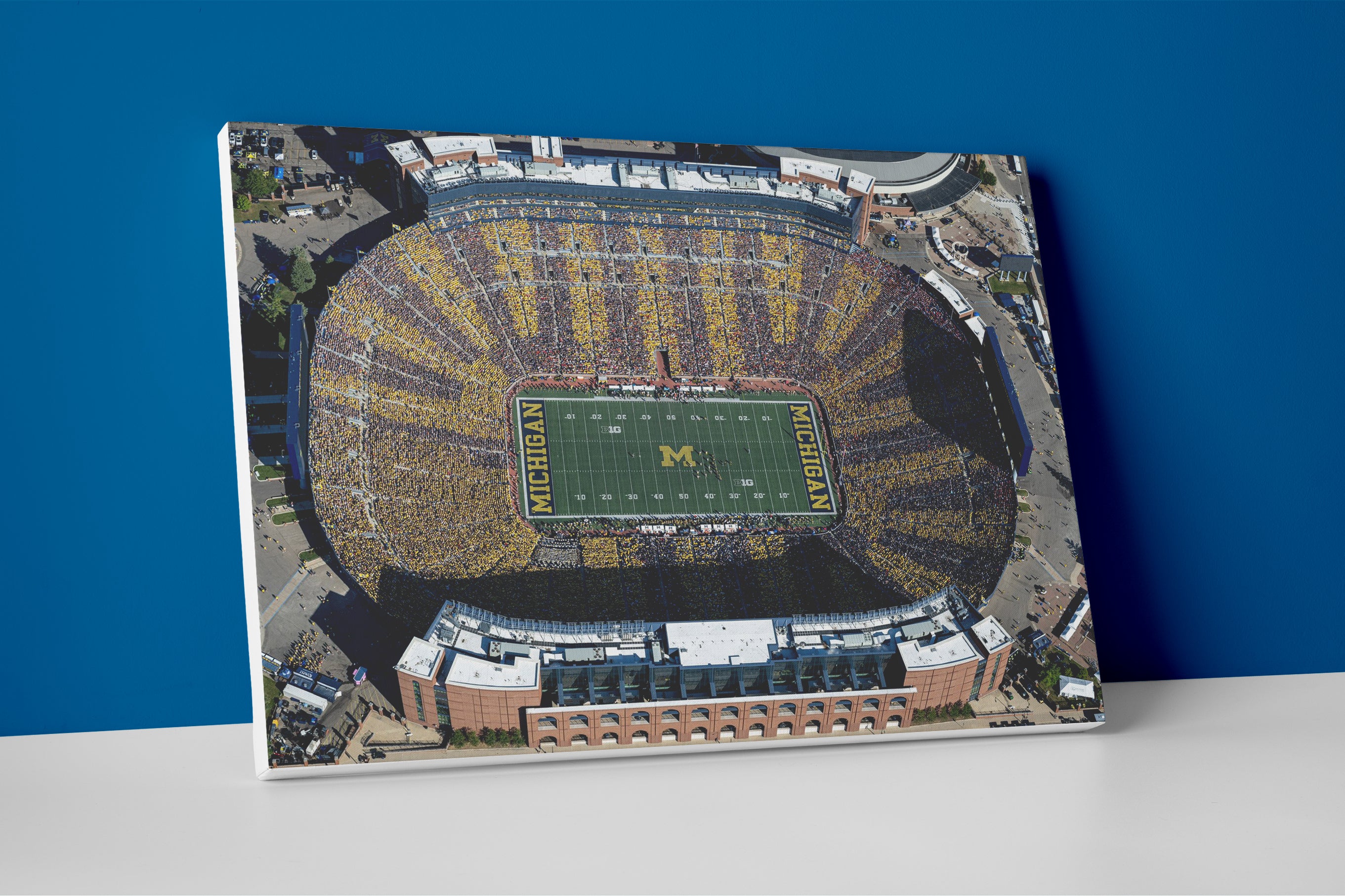 Michigan Football Stadium Poster or Wrapped Canvas - Walmart.com
