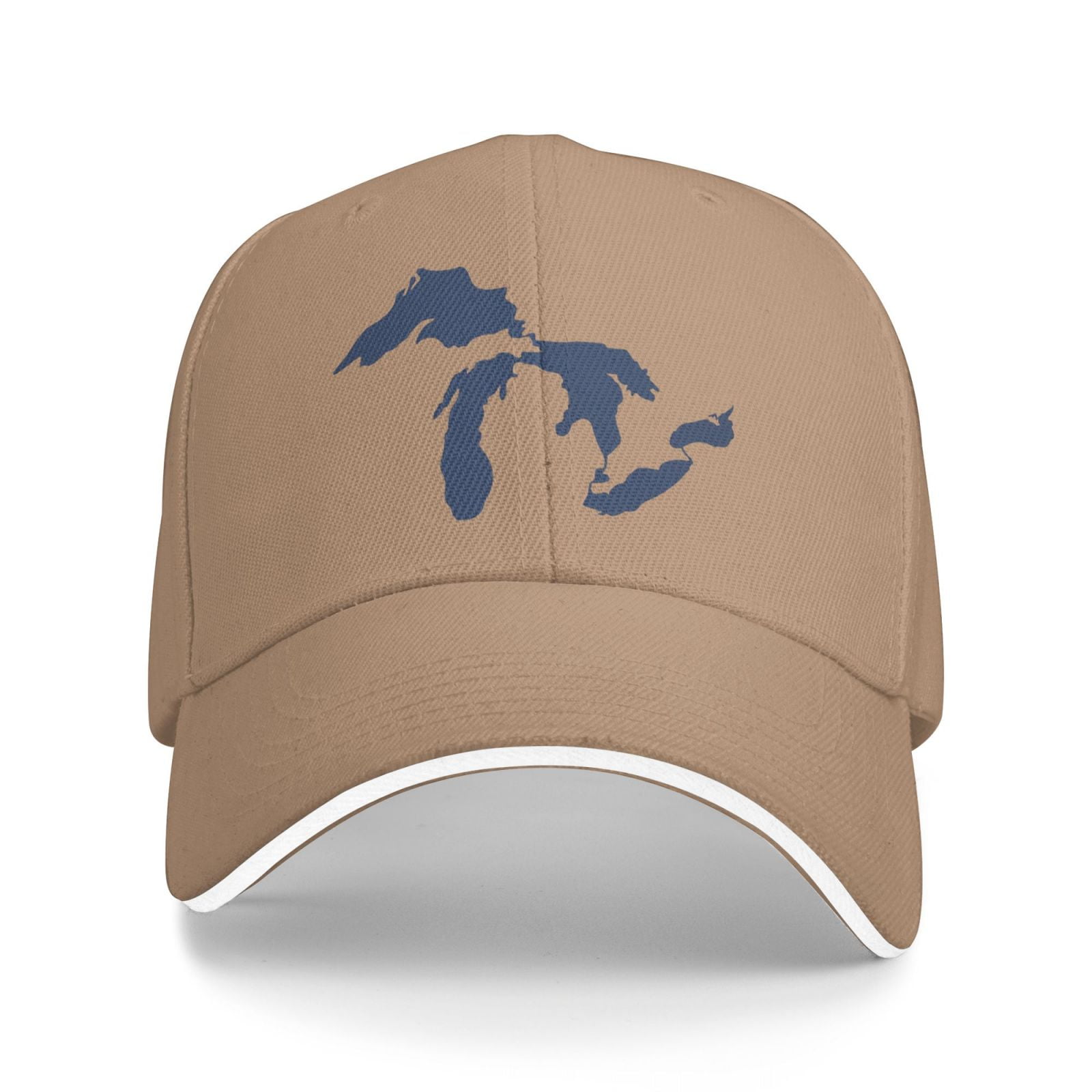Michigan Great Lakes State Map Unisex Adult Baseball Caps Adjustable ...