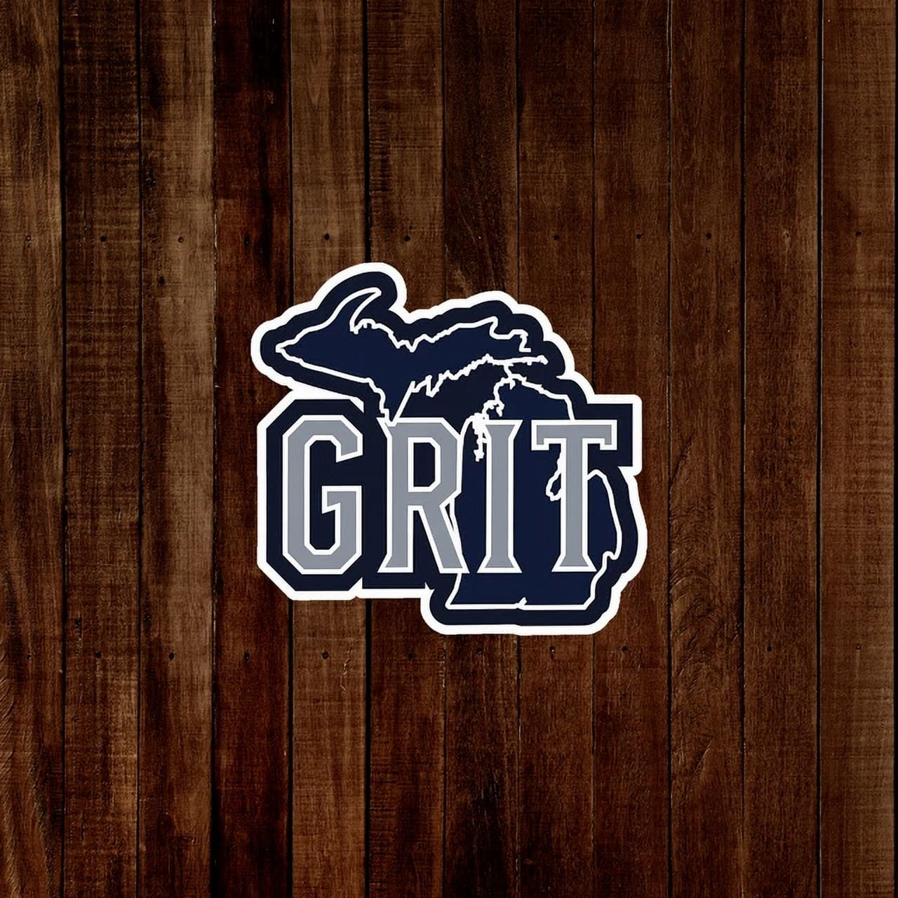 Michigan Grit State Vinyl Sticker - Perfect For Cars, Laptops ...