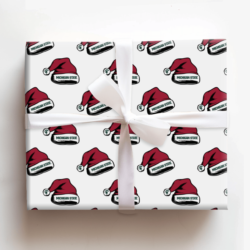 Michigan Jolly Hat - Christmas Wrapping Paper Roll - Gift Wrap for ...
