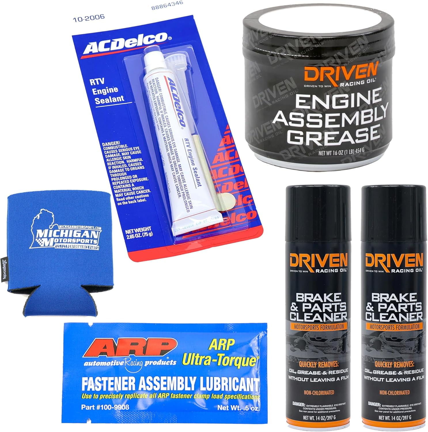 Michigan Motorsports Engine Sealer & Assembly Lube Kit - Fits LS LT SBC BBC Engines - Includes ...