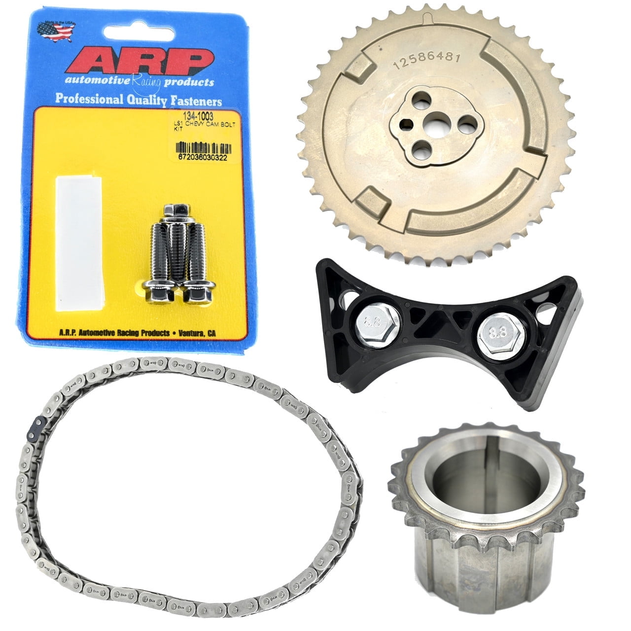 Michigan Motorsports LS Timing Chain Set with Cam Sprocket, ARP Cam ...