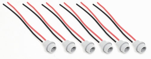 Michigan Motorsports Universal Light Socket Pigtail for 194 & T10 Bulbs ...