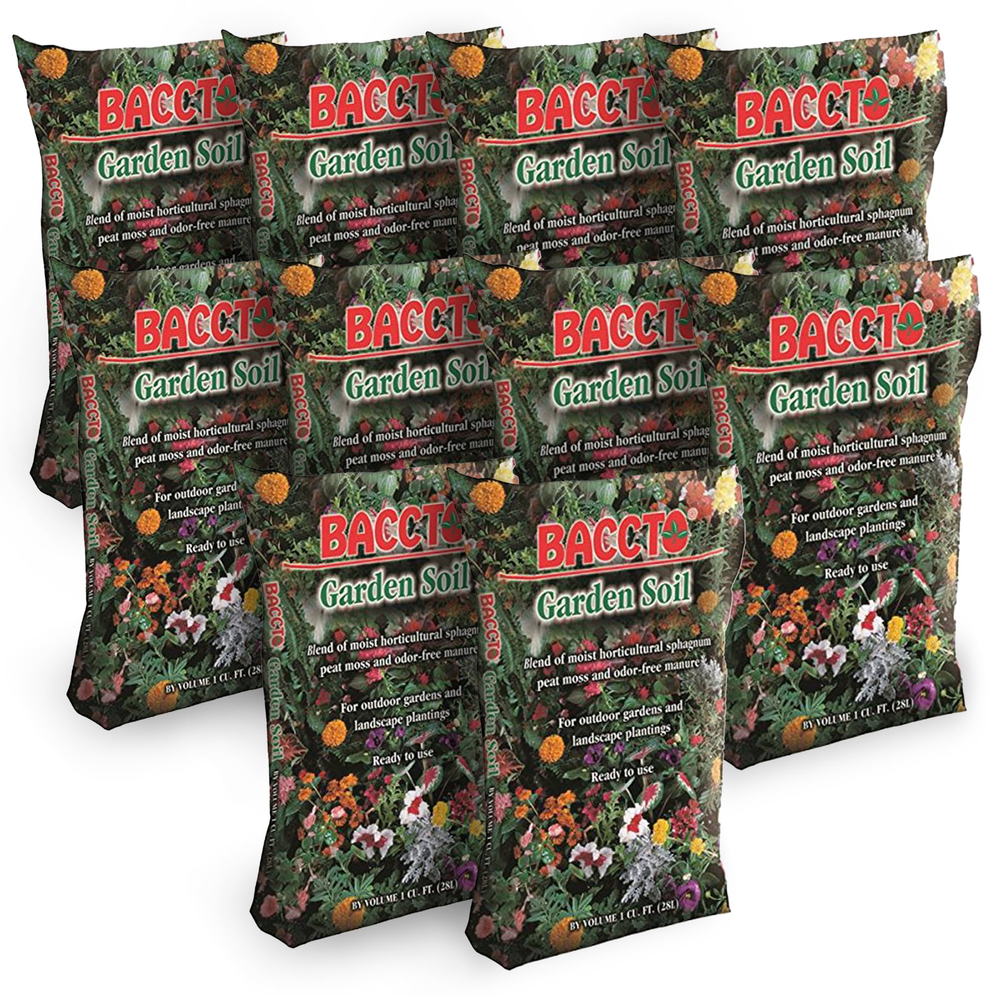Michigan Peat Company BACCTO Garden Soil for Plants and Vegetables, 1 ...