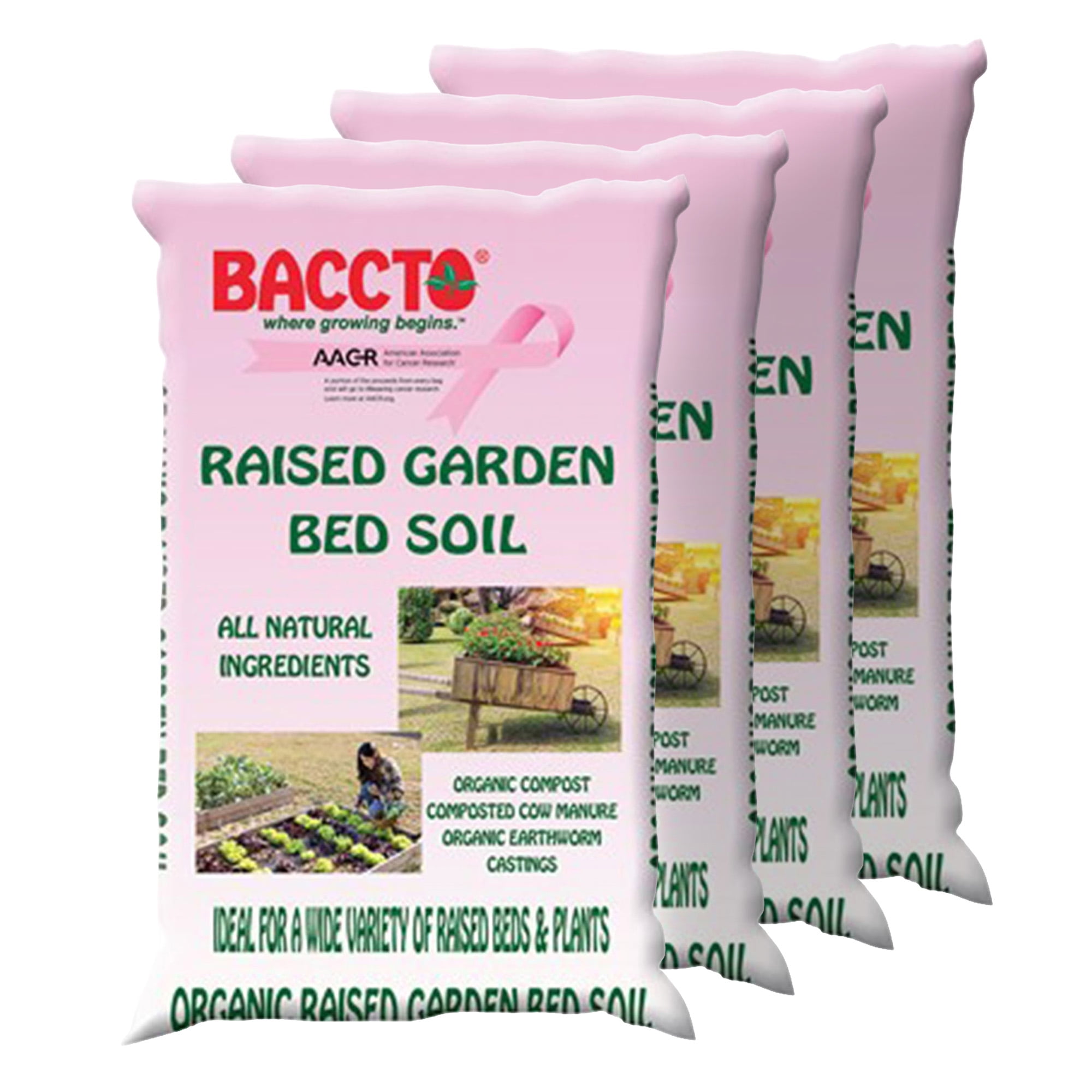 Michigan Peat Company BACCTO Raised Bed Soil for All Plant Types, 1.5 ...