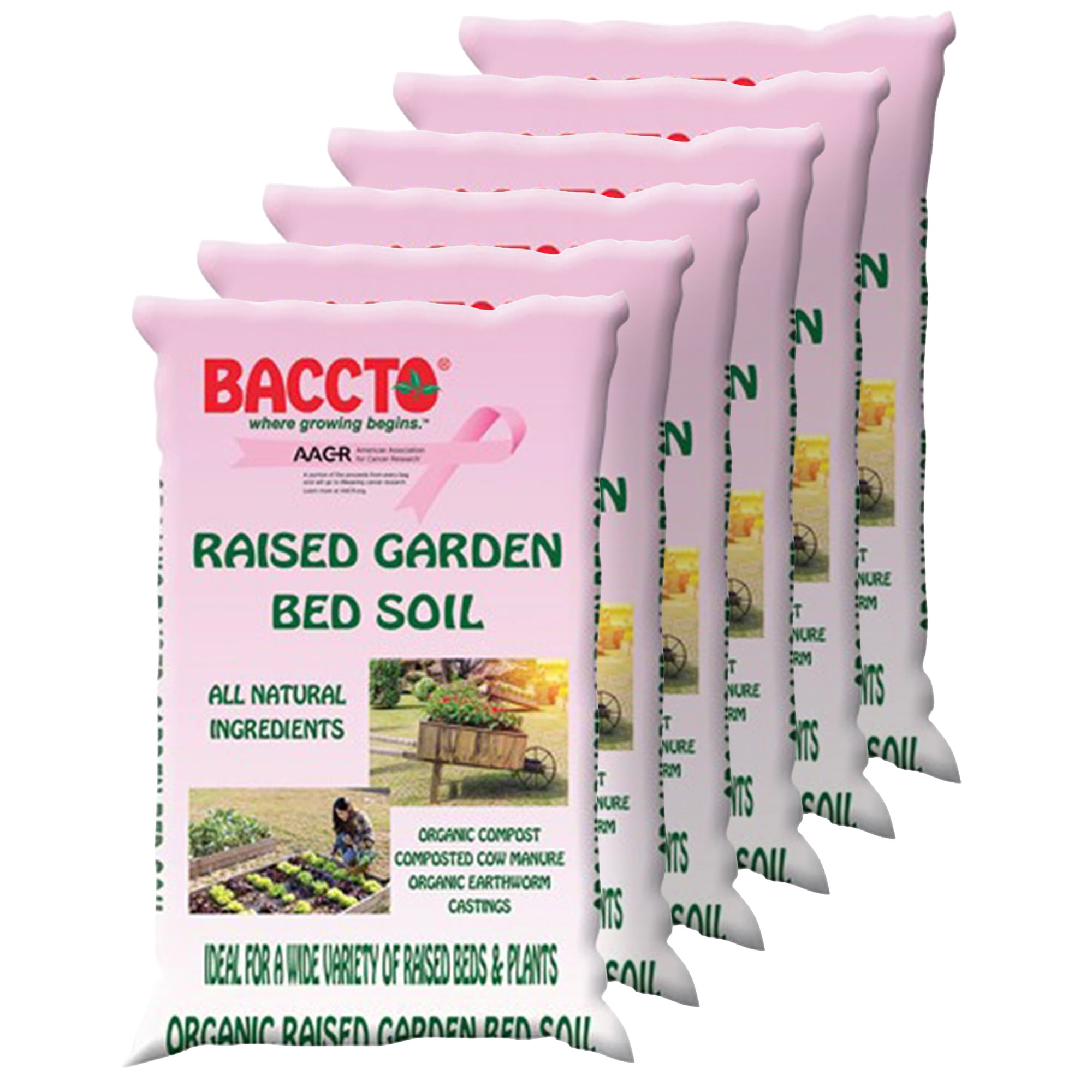 Michigan Peat Company BACCTO Raised Bed Soil for All Plant Types, 1.5 ...