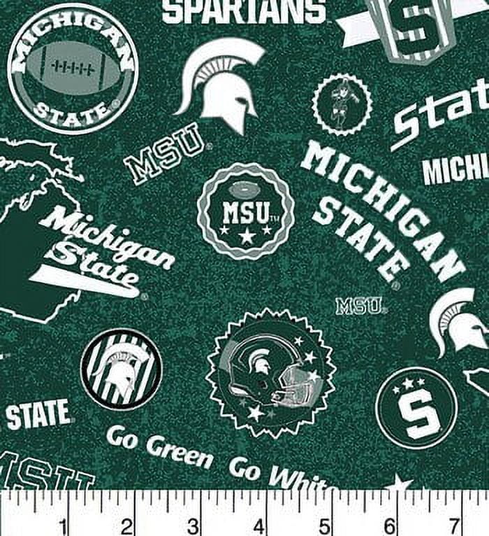 Michigan State 100% Quilting Cotton Fabric, by the yard - Walmart.com
