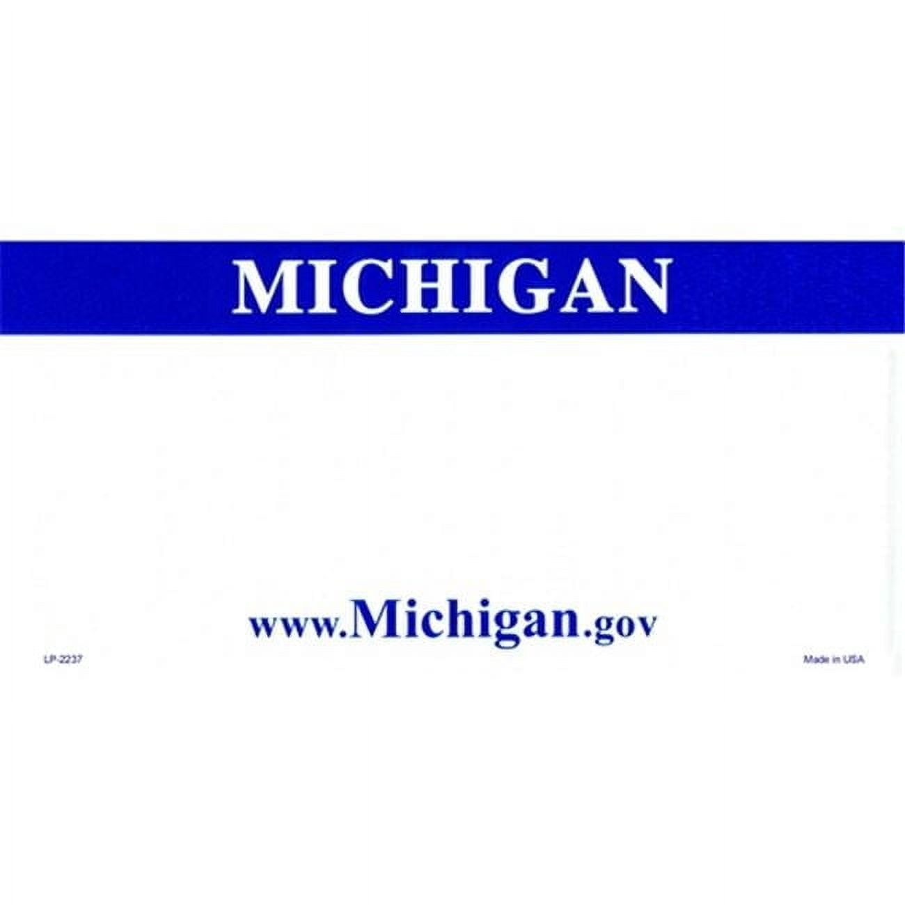 Michigan State Background Blanks Flat- Automotive License Plates Blanks ...