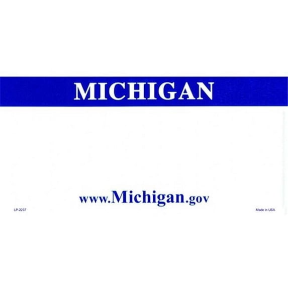 Michigan State Background Blanks Flat- Automotive License Plates Blanks ...