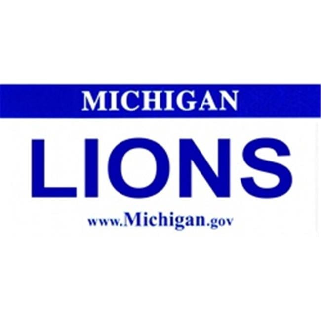 Michigan State Background License Plates- Lions - Walmart.com
