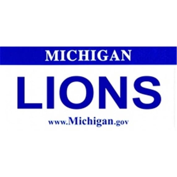 Michigan State Background License Plates- Lions - Walmart.com