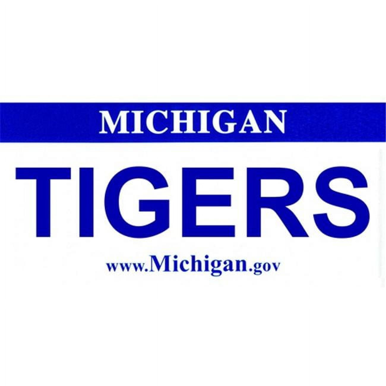 Michigan State Background License Plates- Tigers 6 x 12 standard size ...