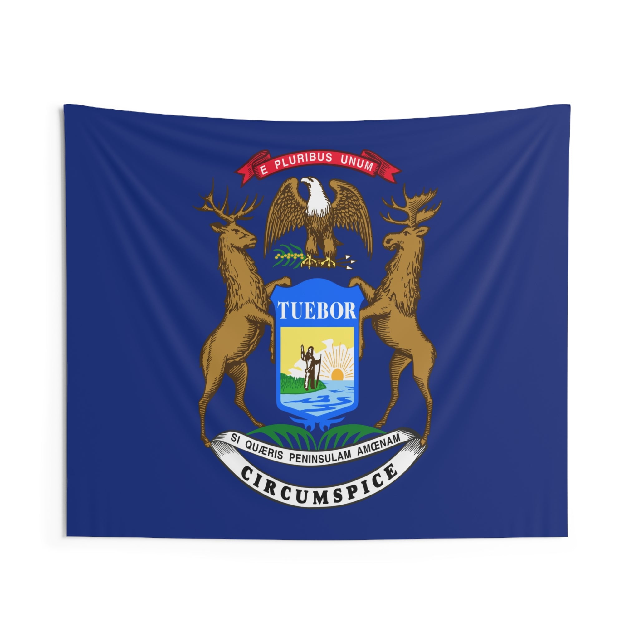 Michigan State Flag Wall Hanging Tapestry - Walmart.com