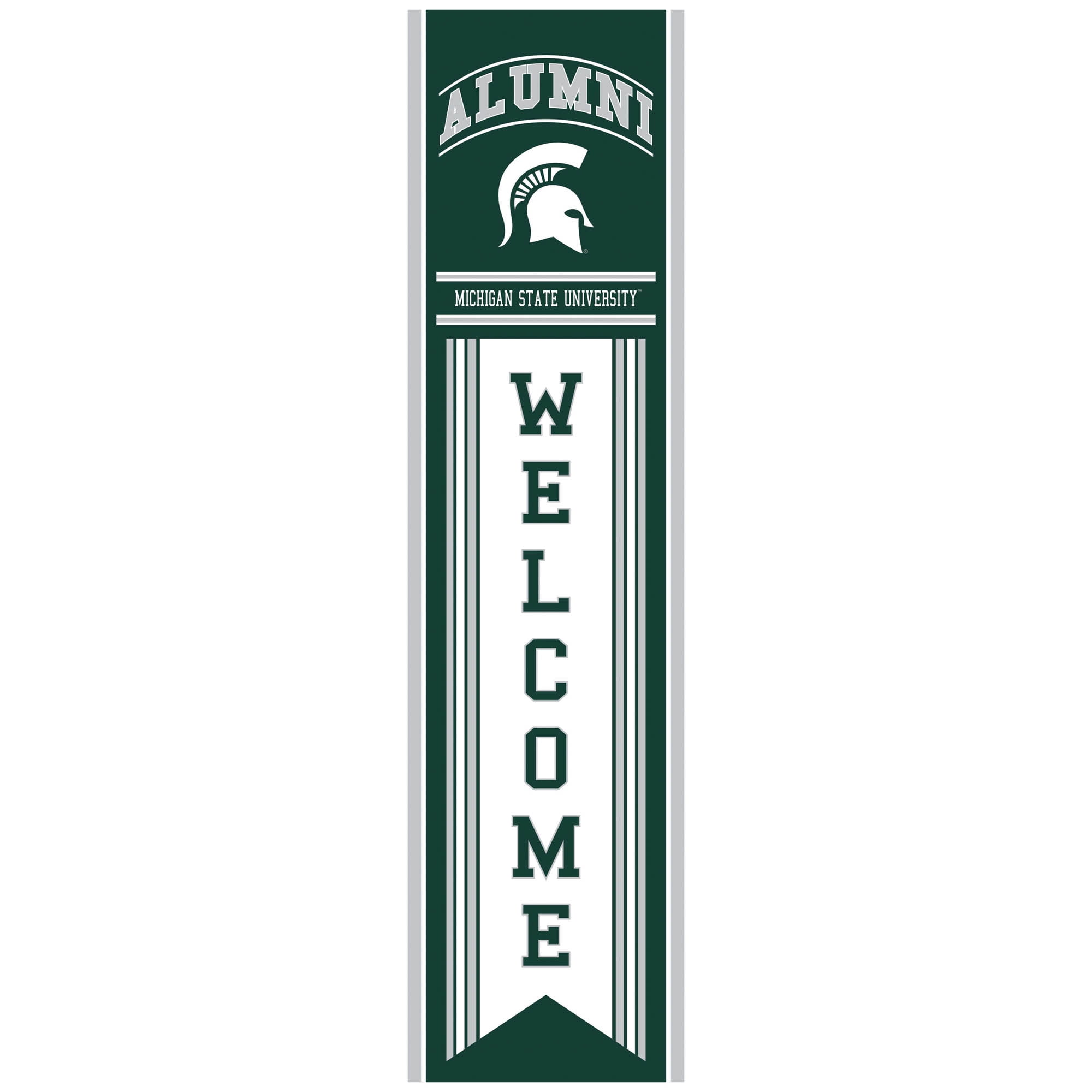 Michigan State Spartans 47" Alumni Porch Leaner Welcome Wall Sign ...