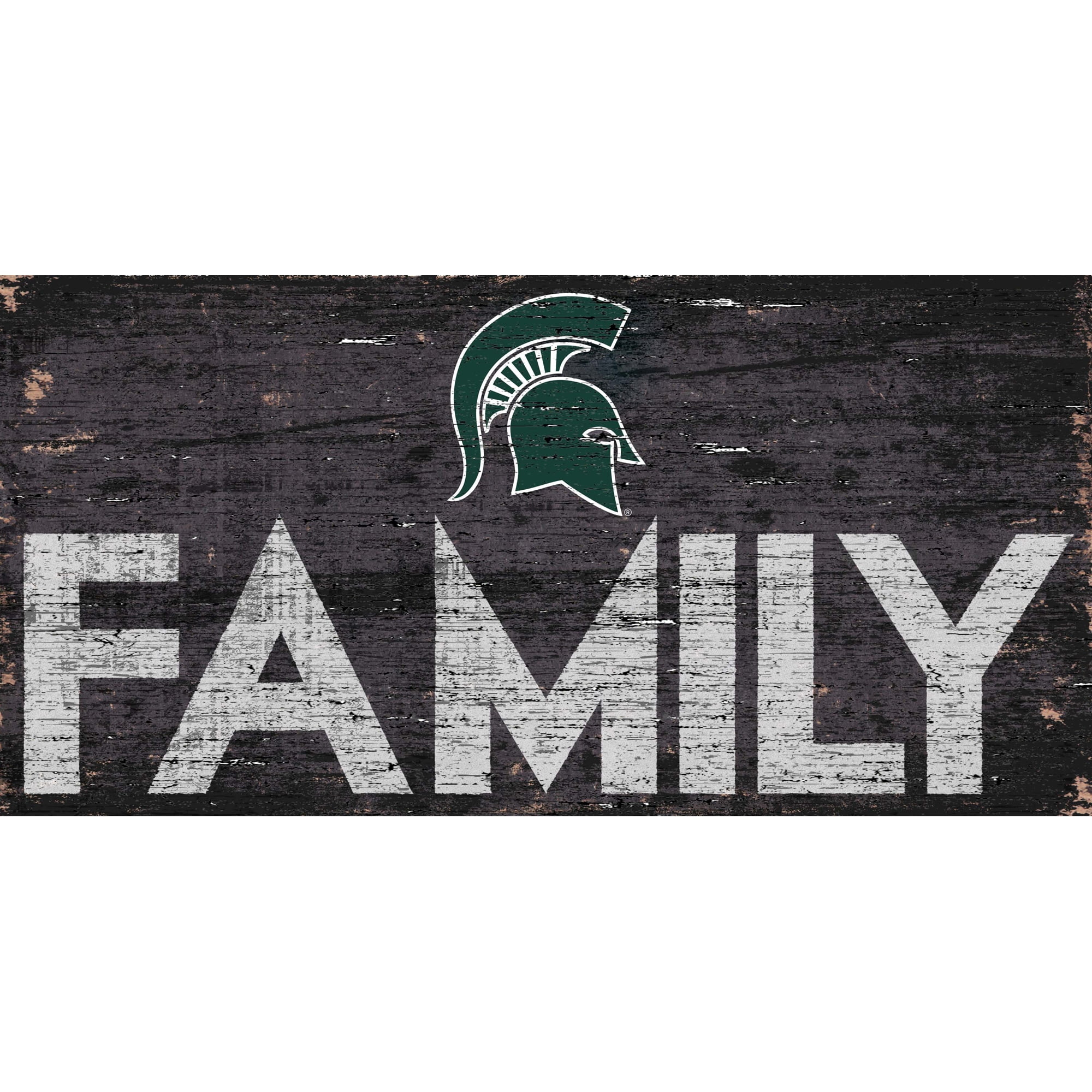 Michigan State Spartans 6'' x 12'' Family Sign - Walmart.com