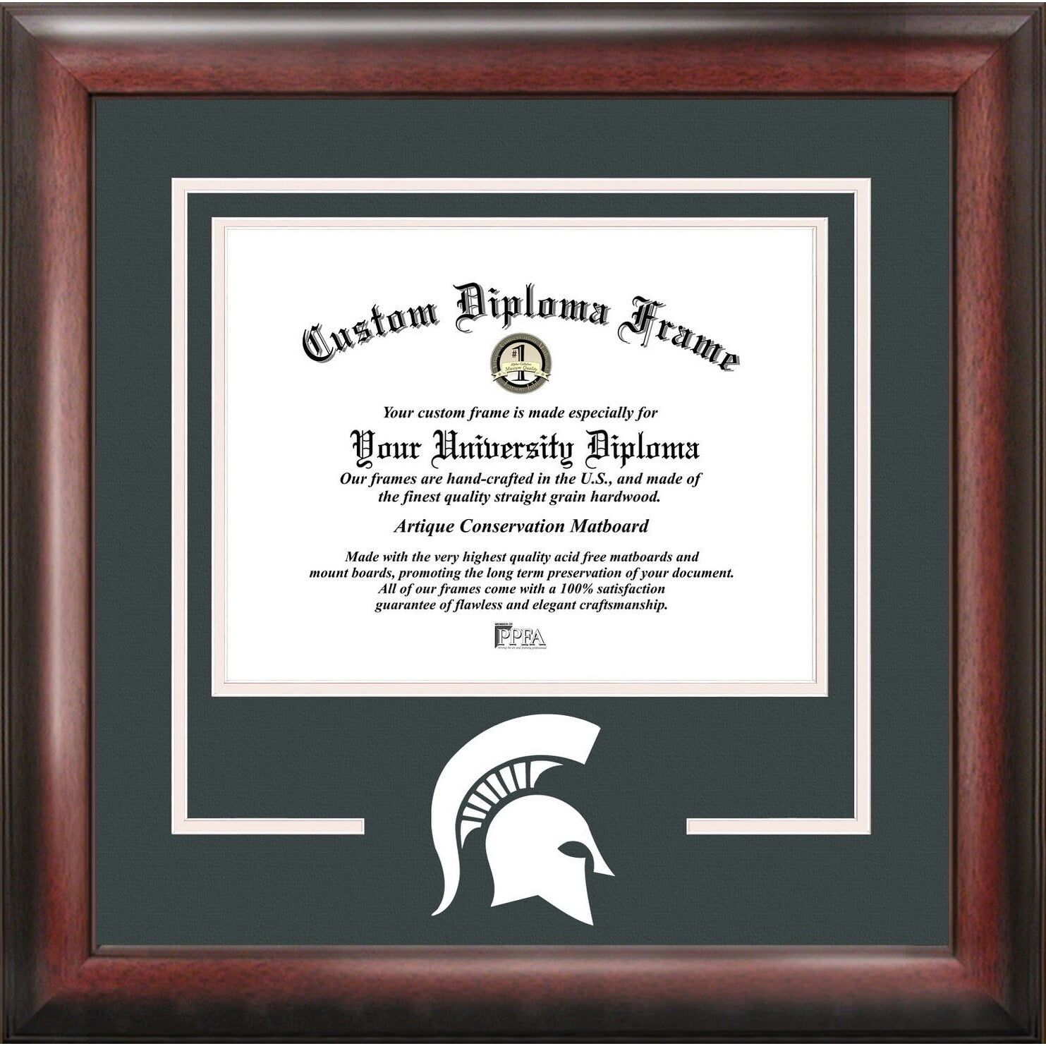 Free Shipping! University Frames Michigan State Spartans 11x8.5 Satin ...