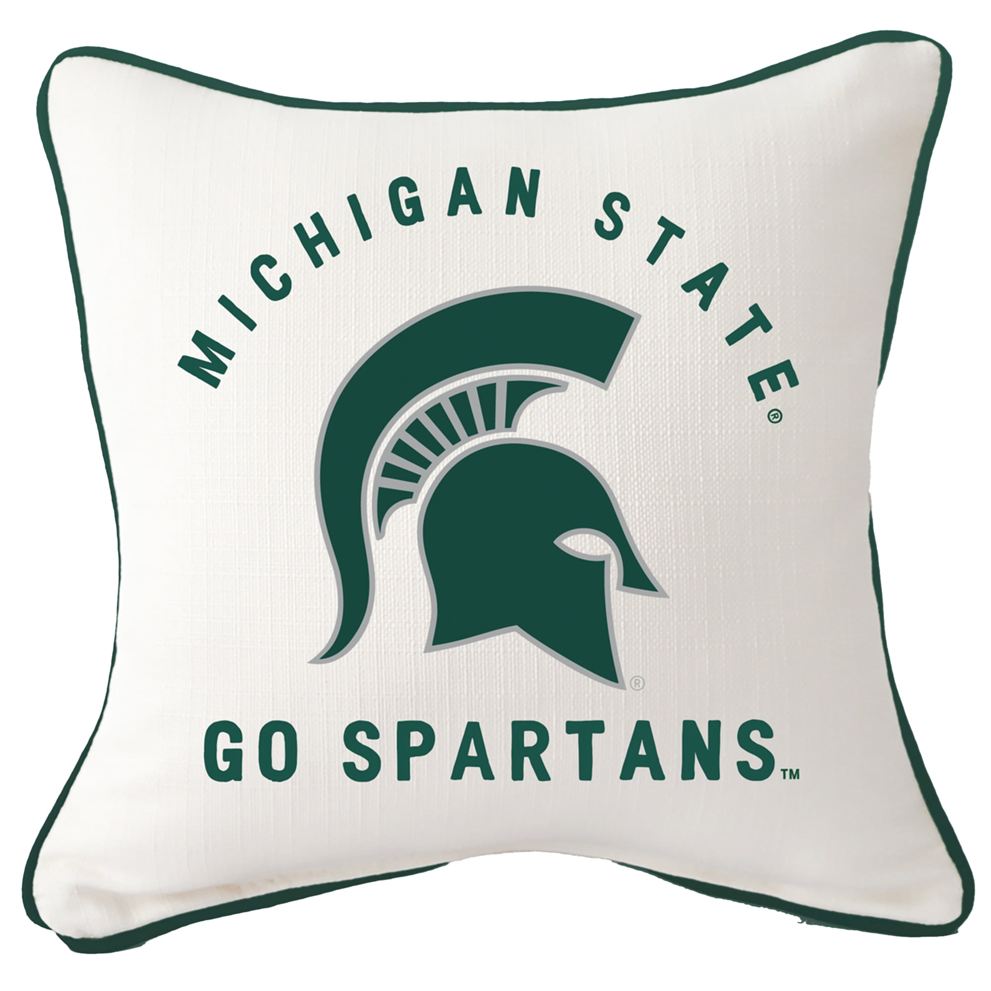 Michigan State Spartans Arched Square Piped Pillow - Walmart.com