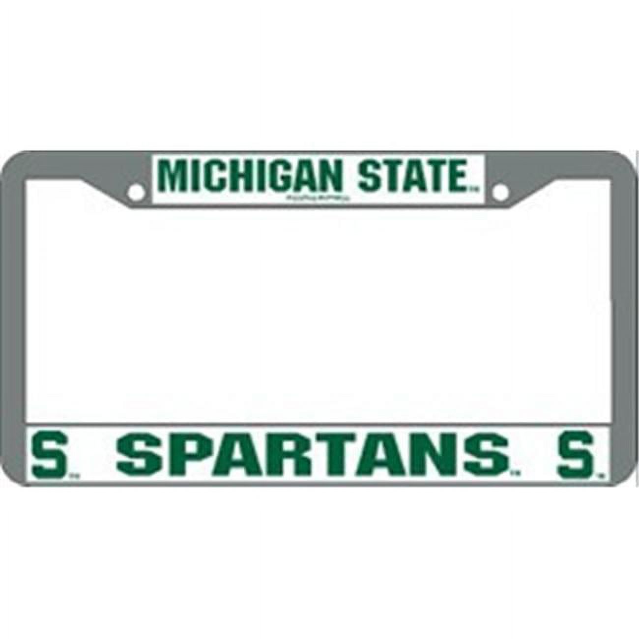 Michigan State Spartans License Plate Frame Chrome - Walmart.com