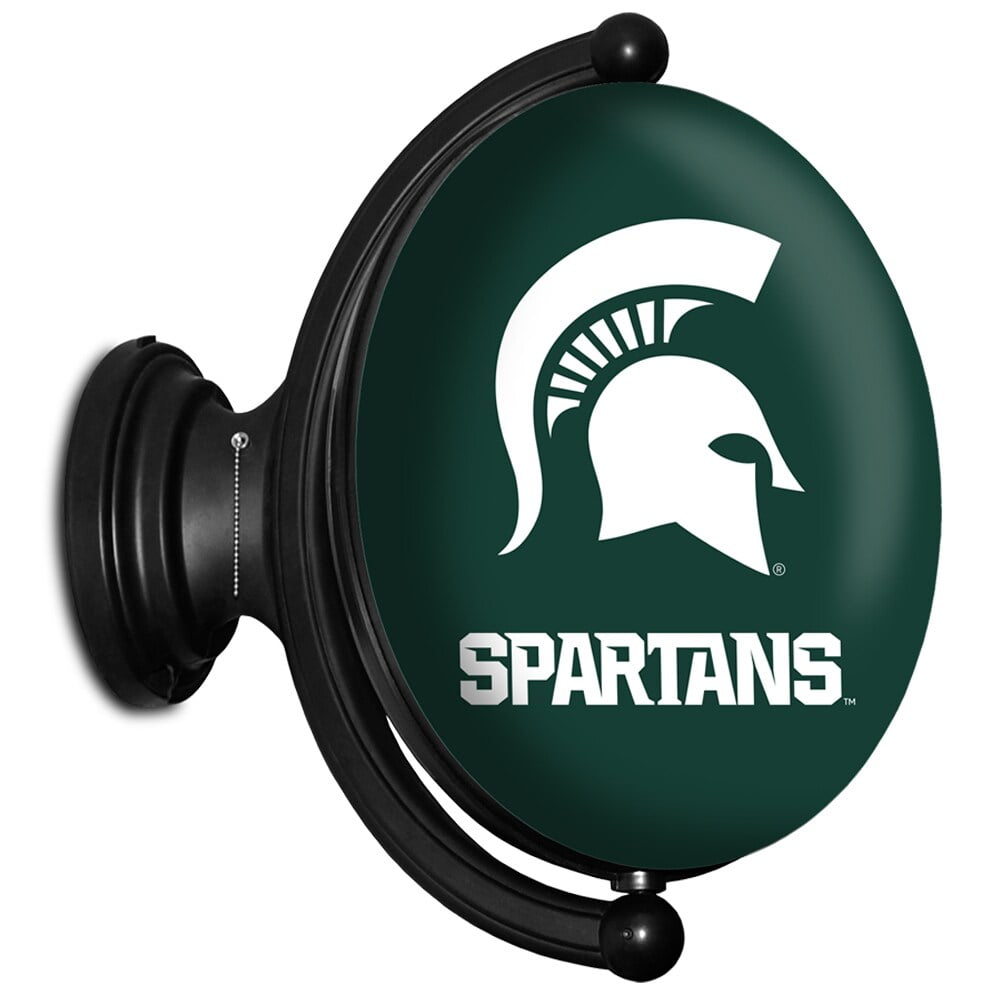 Michigan State Spartans 23'' x 21'' Illuminated Rotating Wall Sign ...