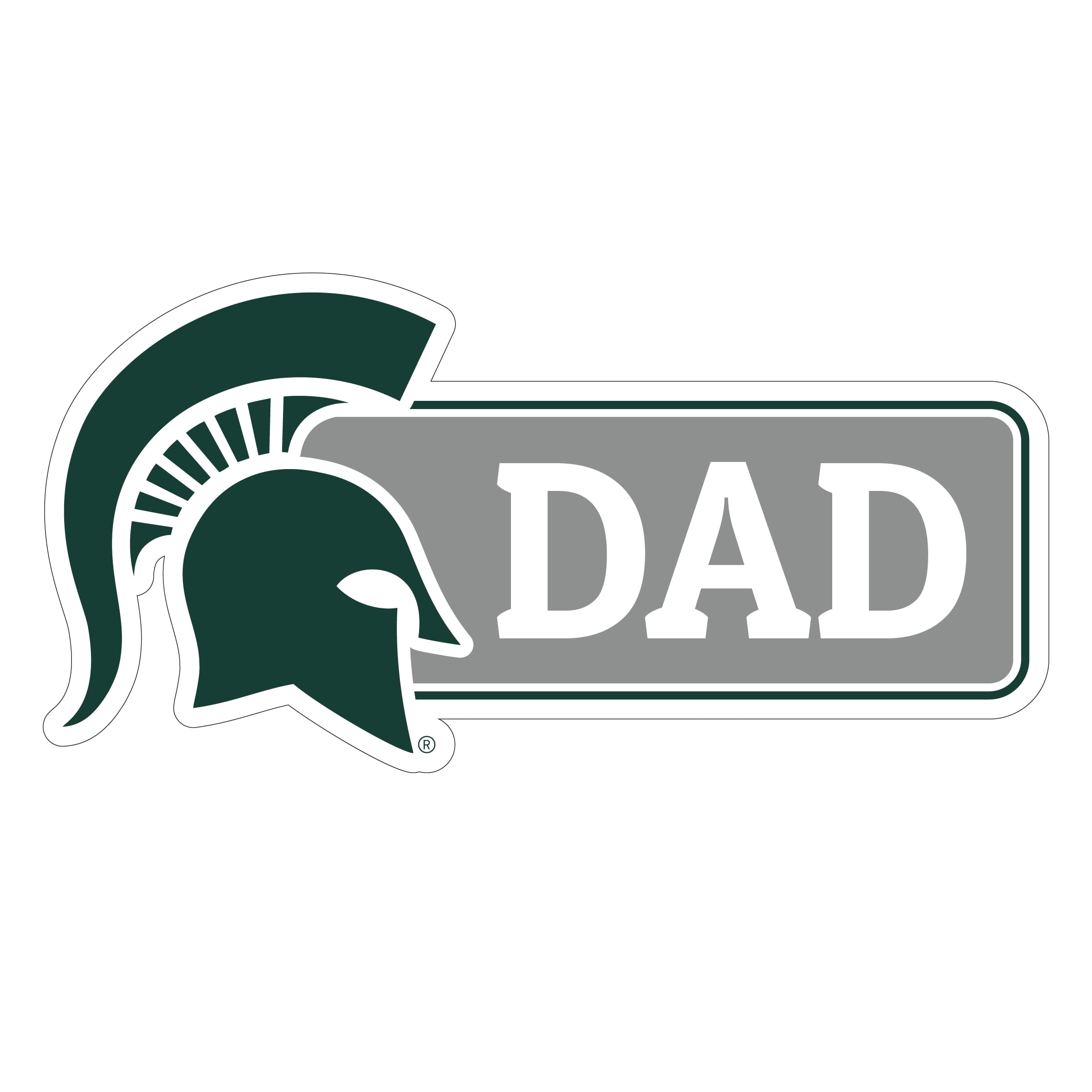 Michigan State Spartans Proud Dad Die Cut Decal Officially Licensed ...