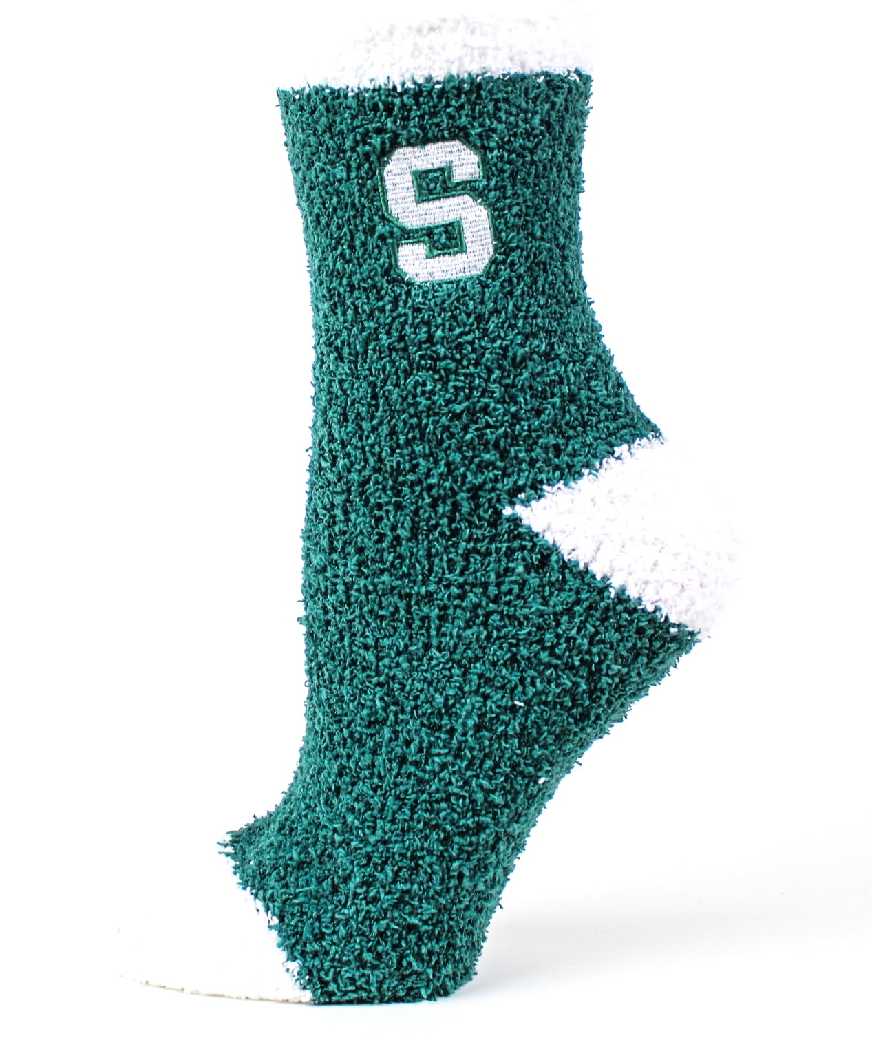 Michigan State Spartans Solid Fuzzy Socks - Walmart.com