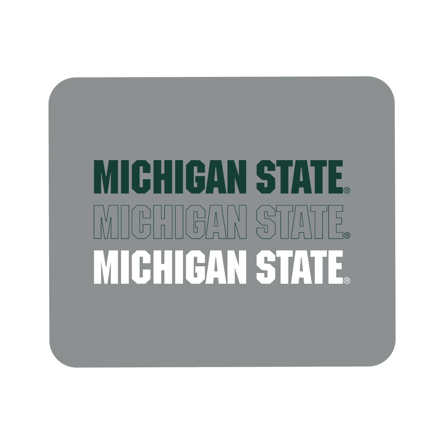 Michigan State Spartans Wordmark Logo Mouse Pad - Walmart.com