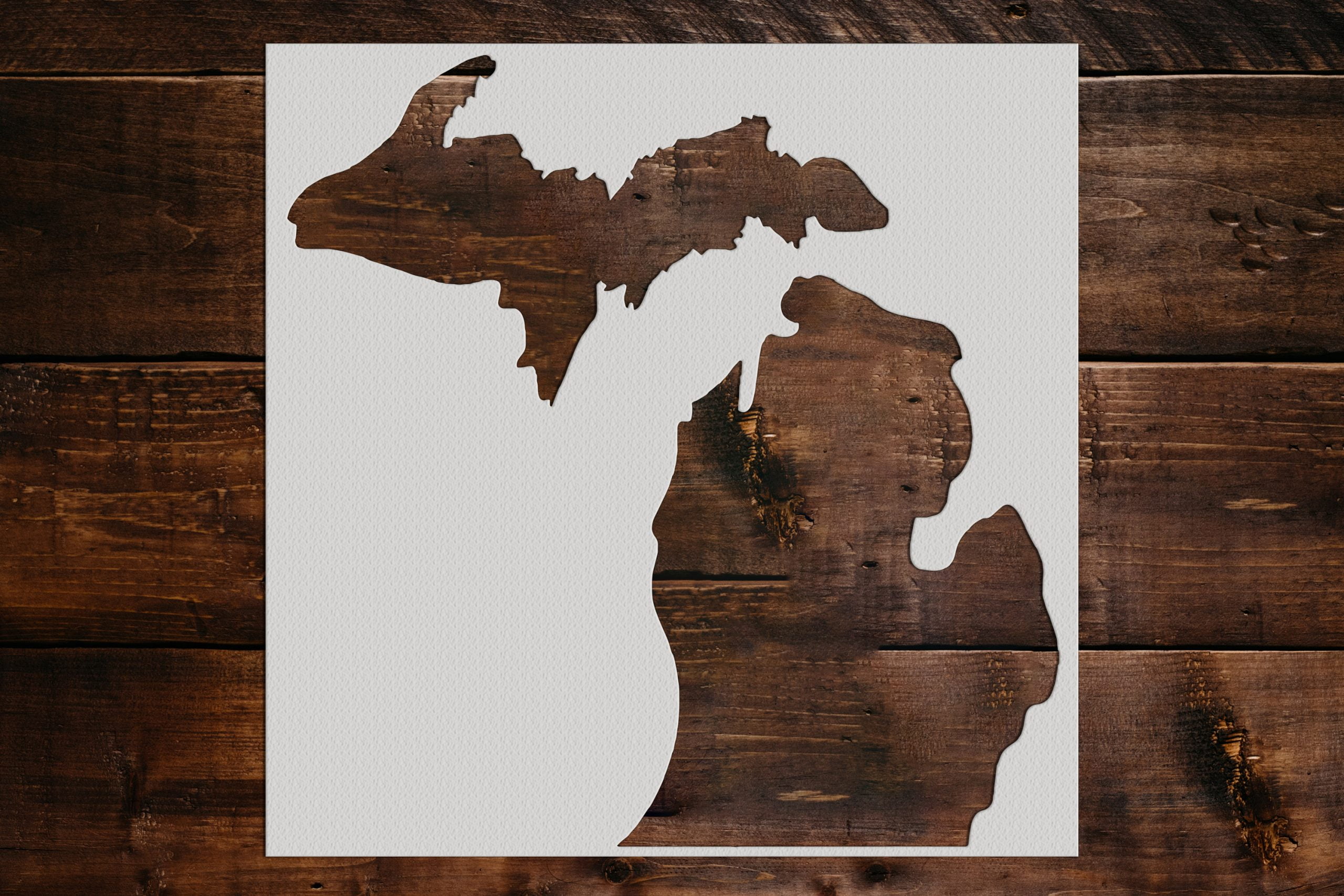 Michigan State Stencil - Art and Wall Stencil (30"x30") - Walmart.com